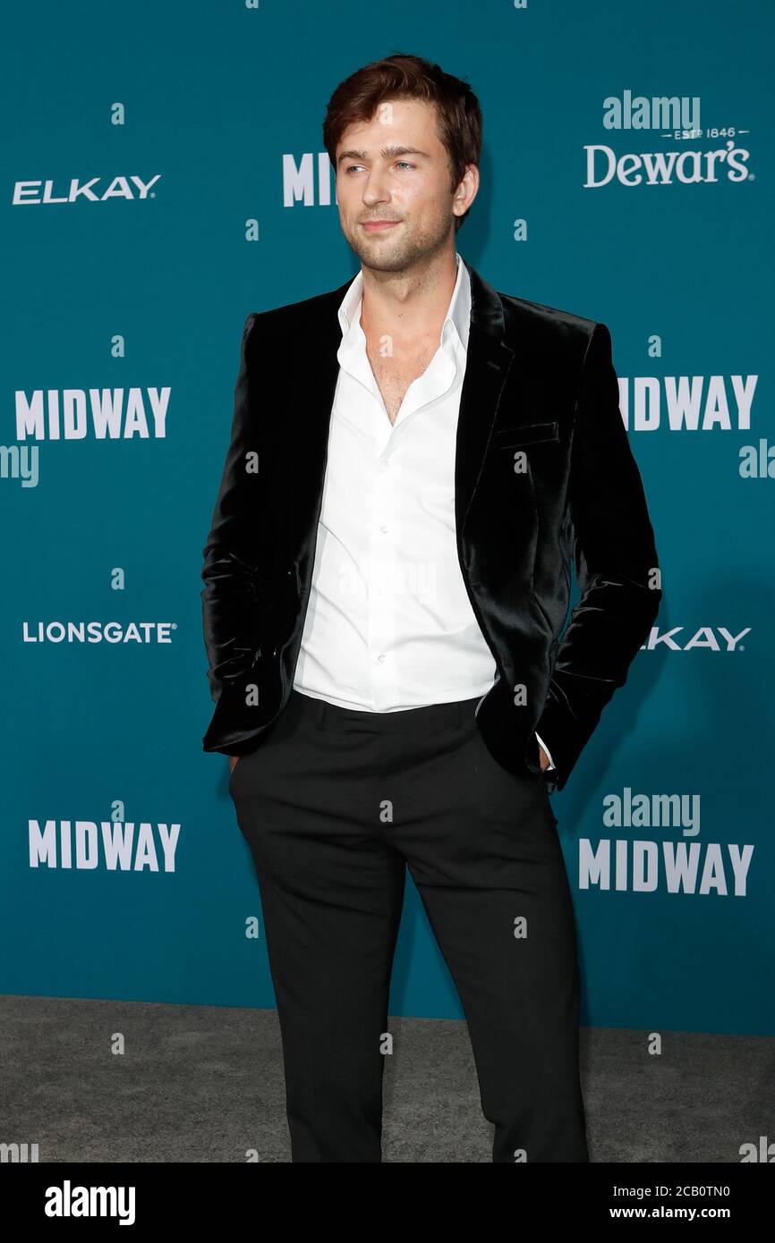 LOS ANGELES - NOV 5: Brandon Sklenar at the "Midway" Premiere at the ...
