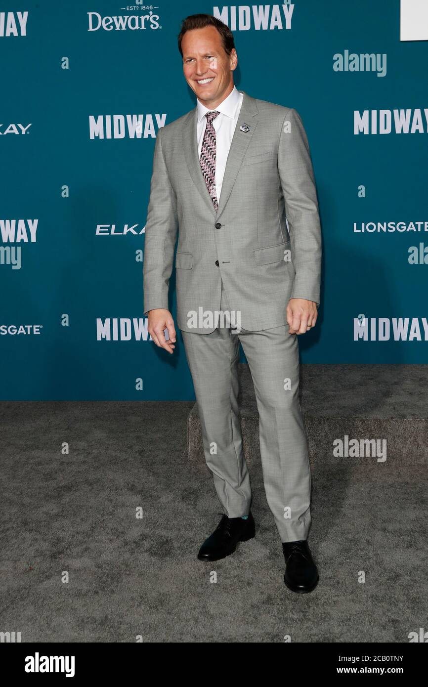 LOS ANGELES - NOV 5: Patrick Wilson at the "Midway" Premiere at the ...