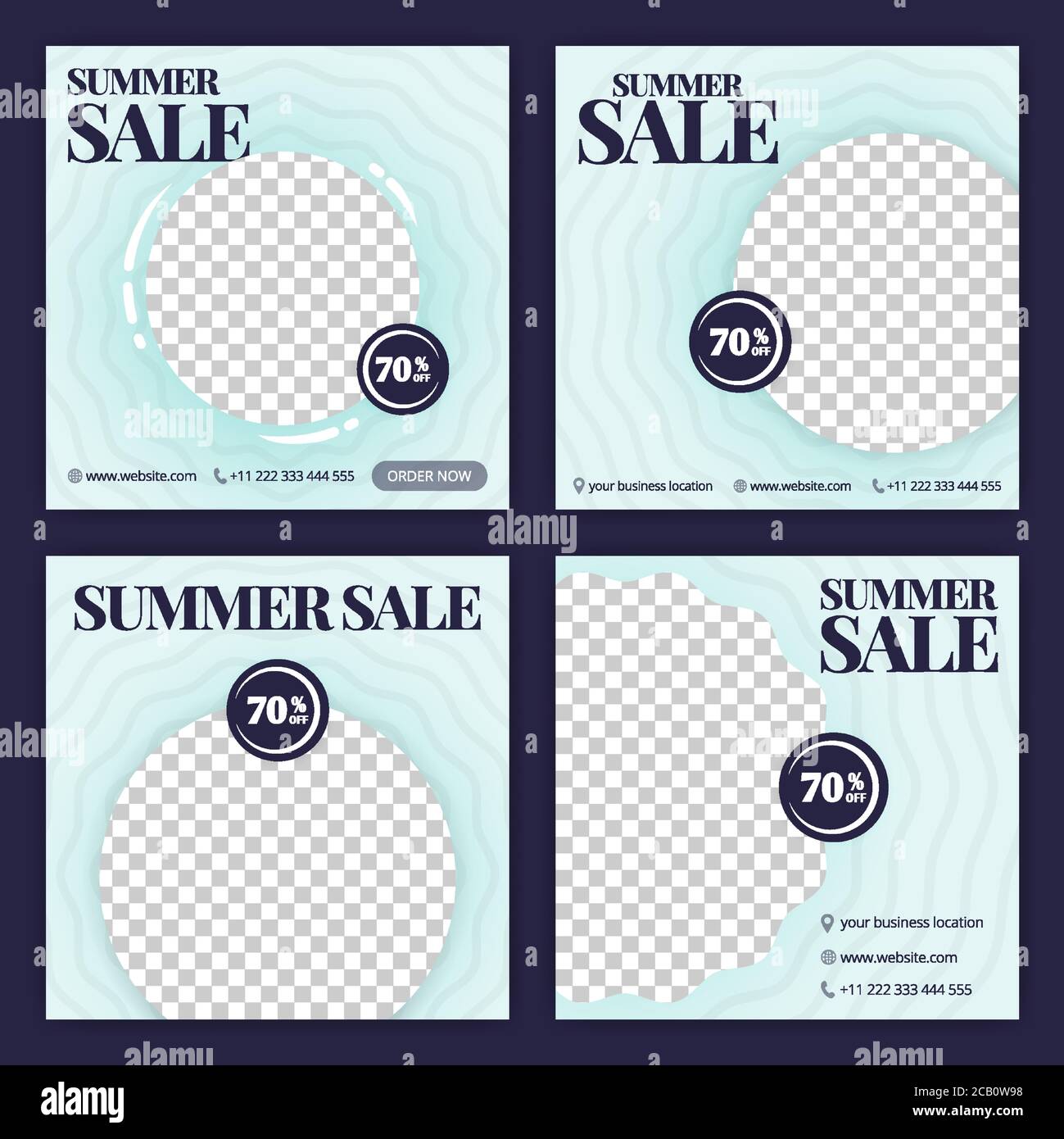 social media post for summer sale in June. new normal sale in summer ...