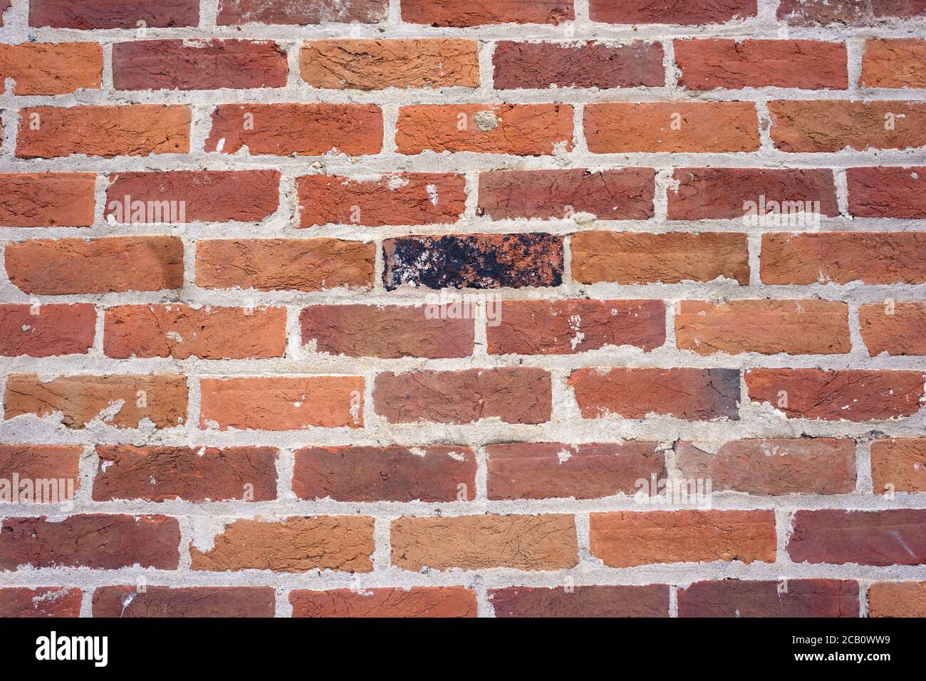 Weathered brick texture and wall background with vintage bricks, mortar ...