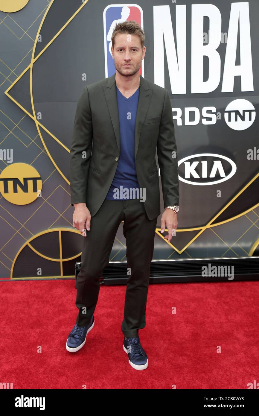 LOS ANGELES - JUN 24: Justin Hartley at the 2019 NBA Awards at the ...