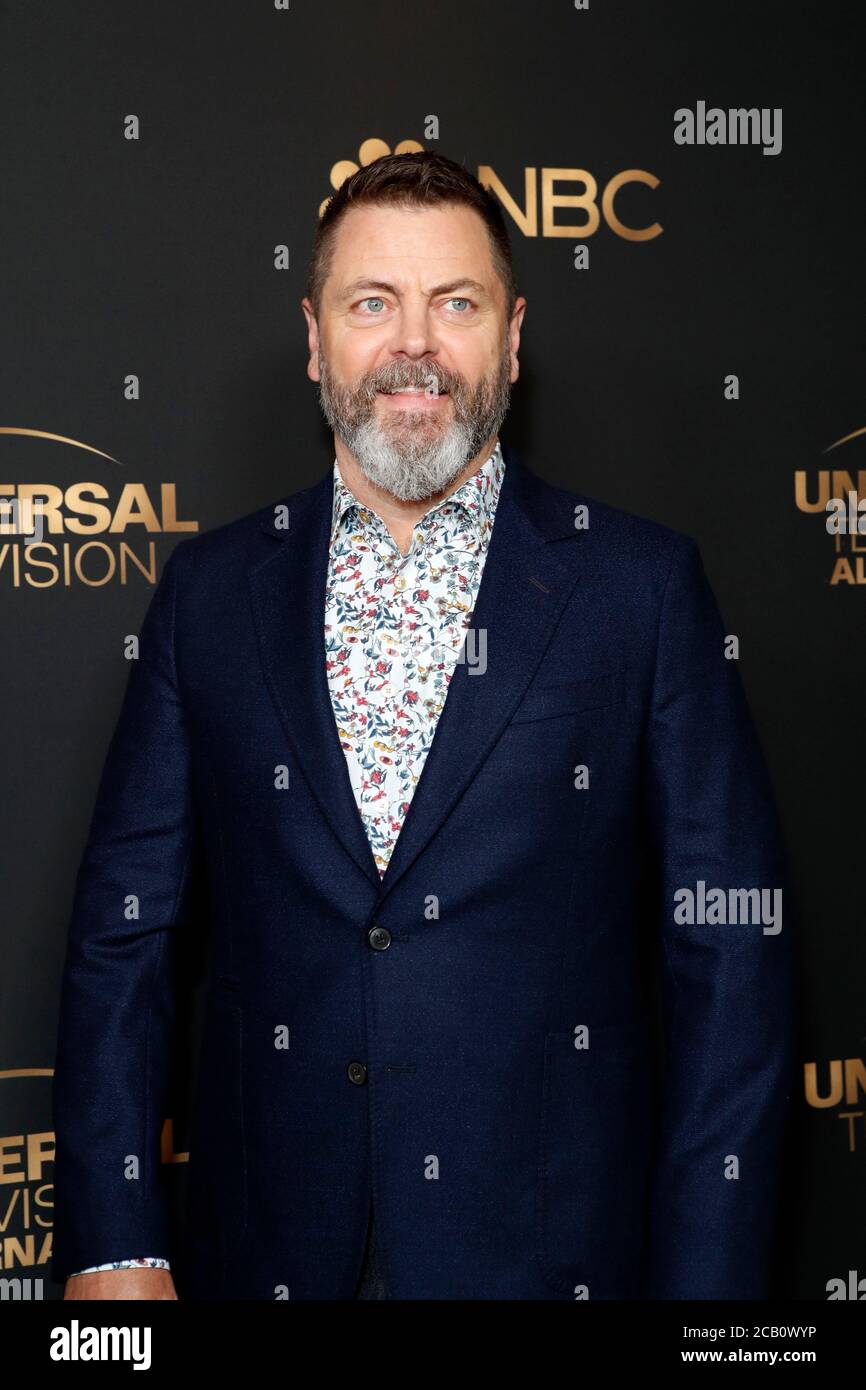 LOS ANGELES - AUG 13: Nick Offerman at the NBC And Universal EMMY ...