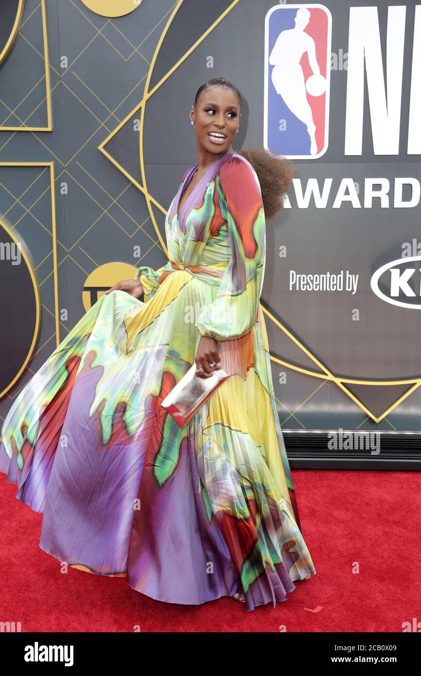 LOS ANGELES - JUN 24: Issa Rae at the 2019 NBA Awards at the Barker ...