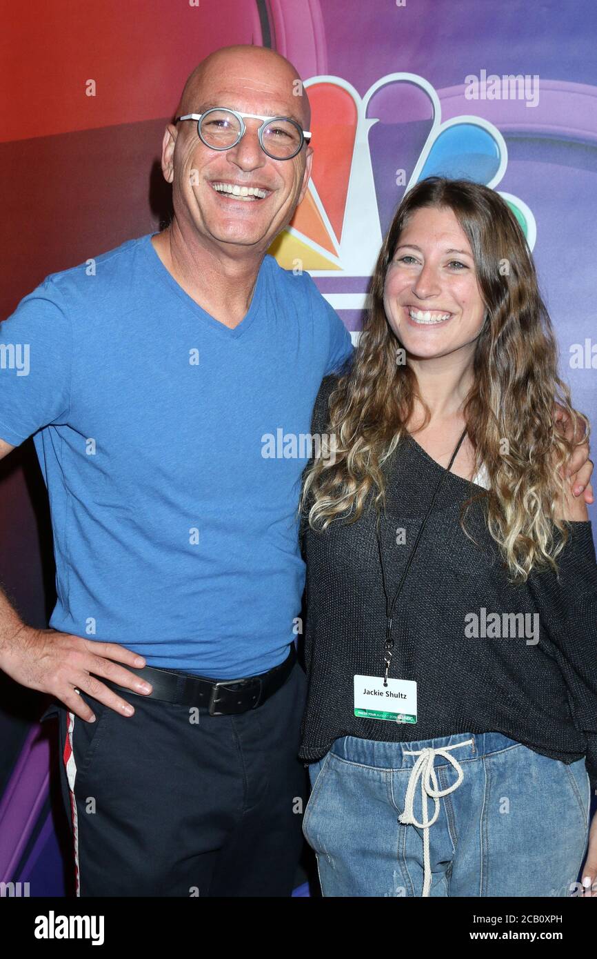 LOS ANGELES - AUG 8: Howie Mandel, Jackelyn Shultz at the NBC TCA ...