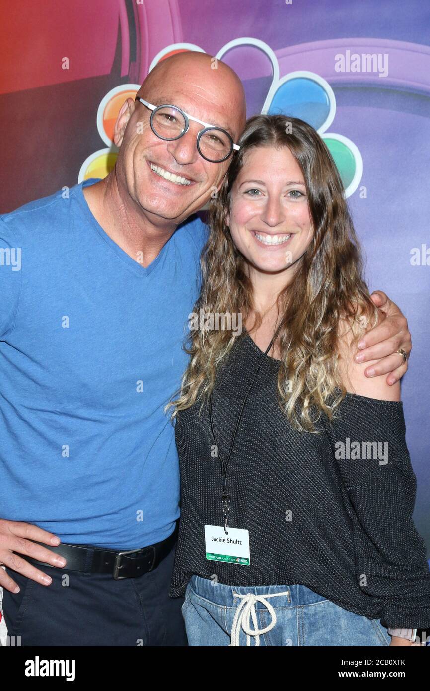 LOS ANGELES - AUG 8: Howie Mandel, Jackelyn Shultz at the NBC TCA ...