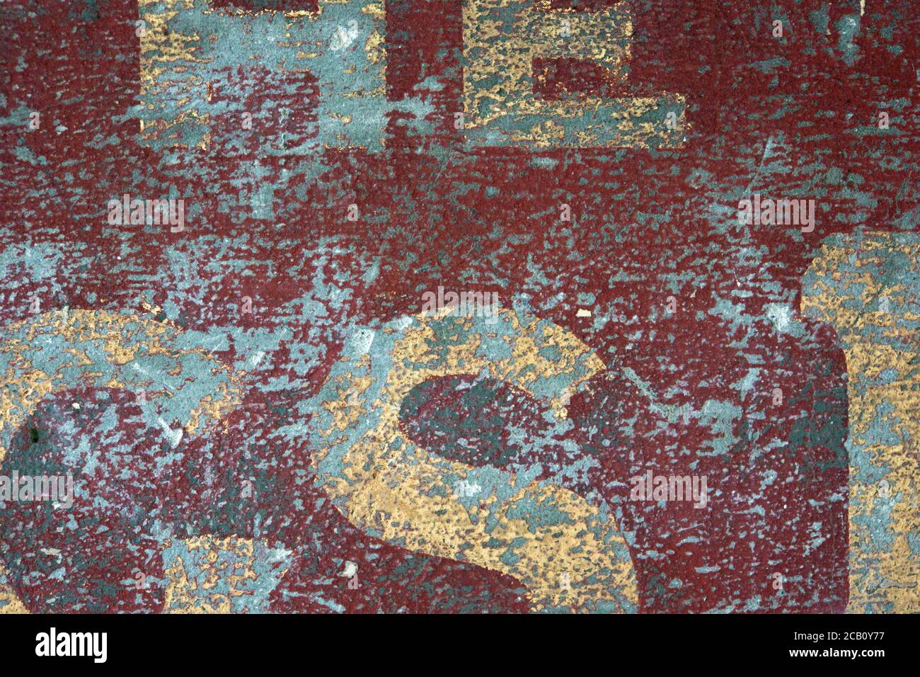 Red texture background wall with vintage letter typography design and ...