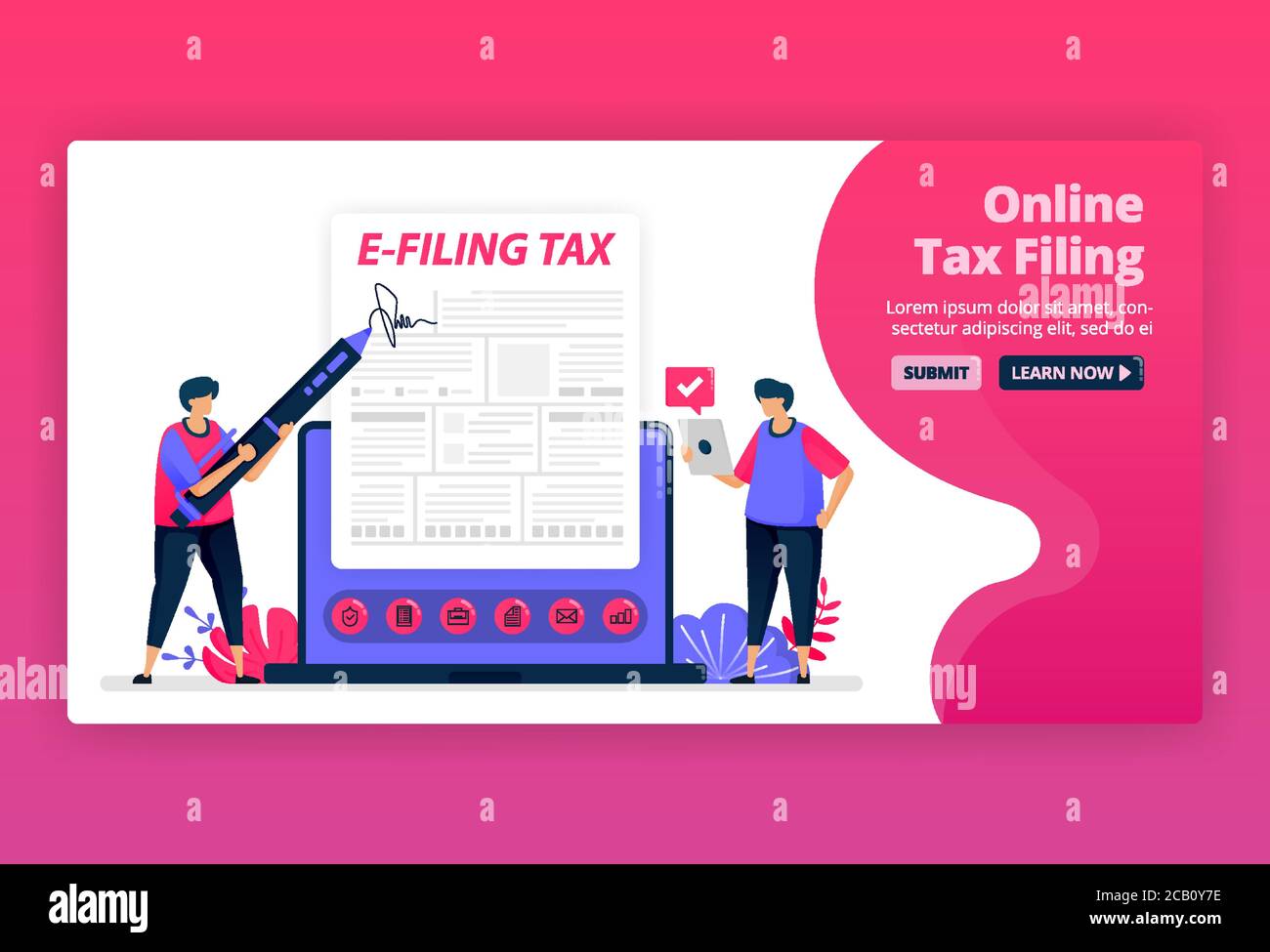 Income tax cartoon hi-res stock photography and images - Alamy