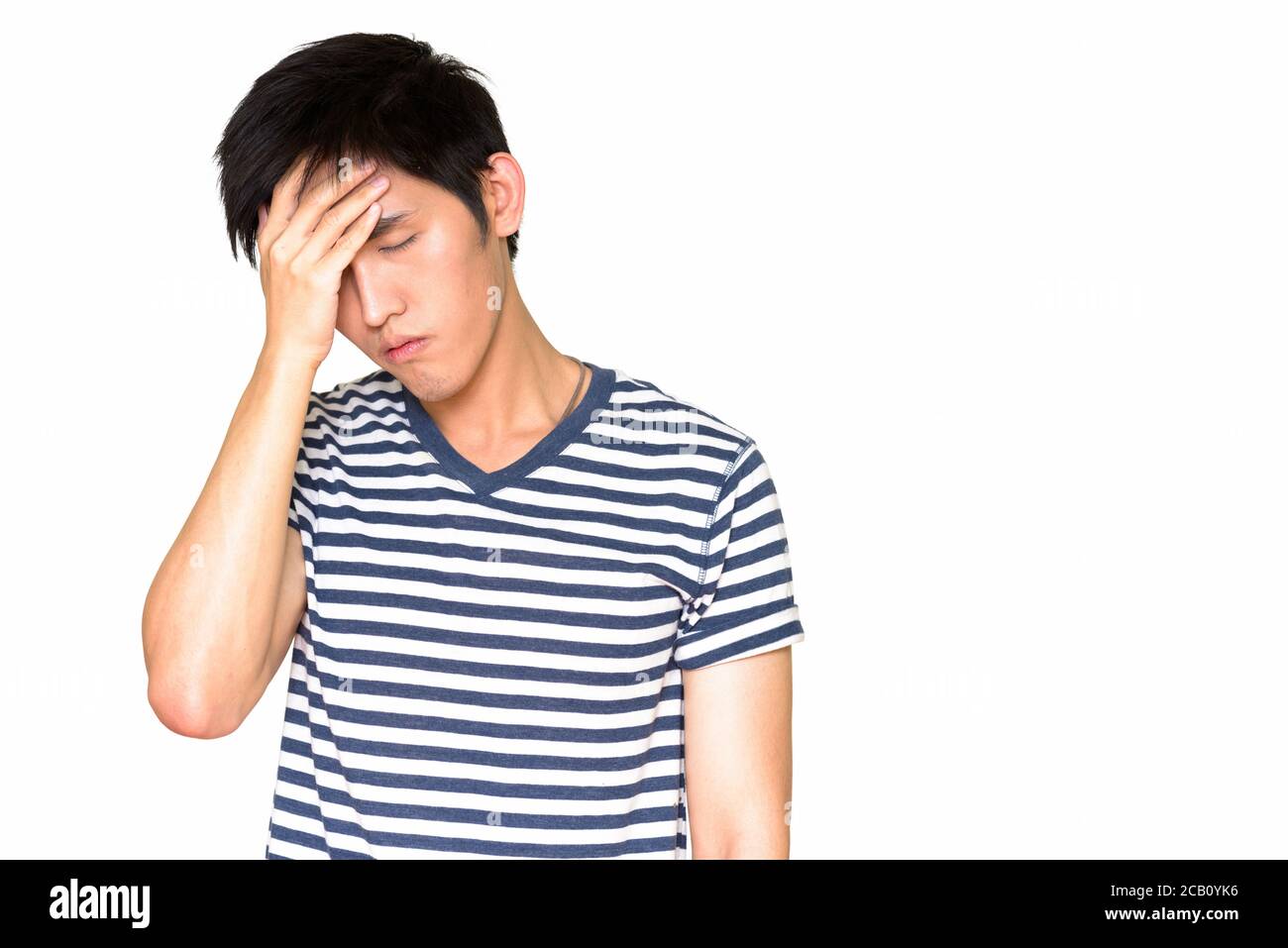 Sad man white background standing hi-res stock photography and images ...