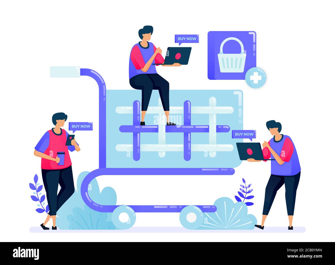 Vector illustration for simple shopping cart and trolley. Checkout ... Vector illustration for simple shopping cart and trolley. Checkout ...