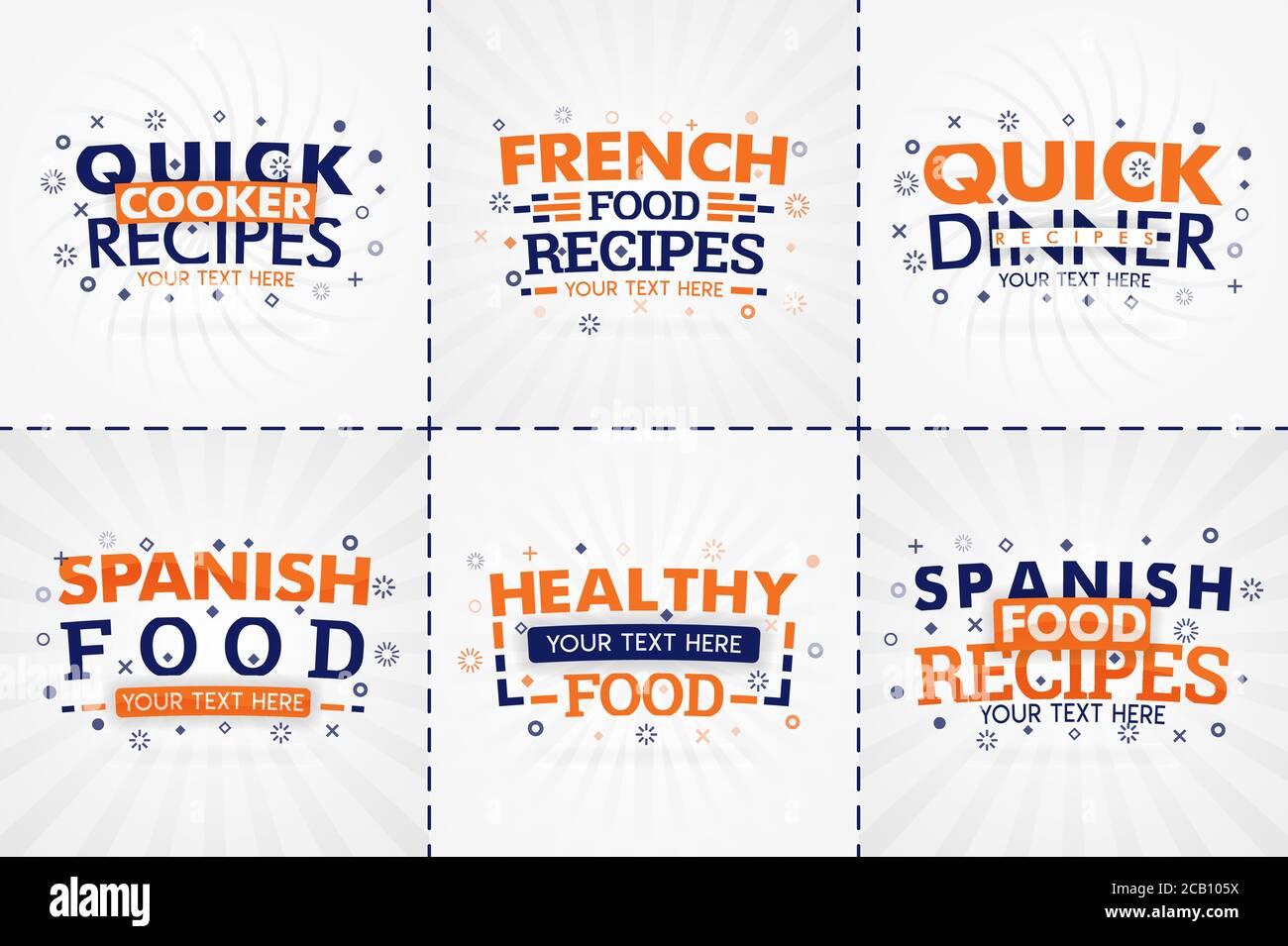 orange cooking book set for food and recipe magazines. Restaurant menu ...