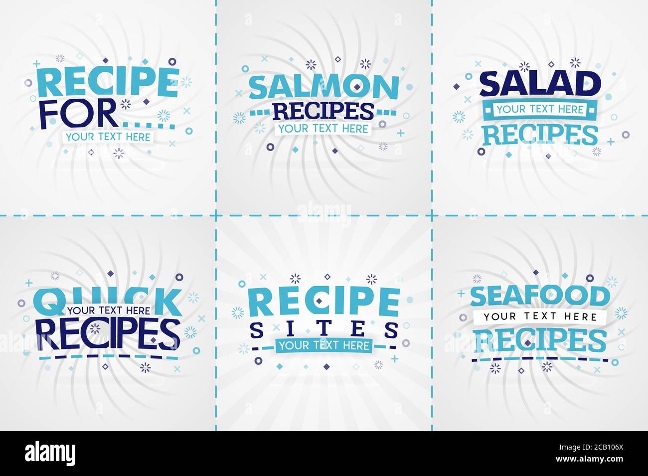 Blue cooking book set for food and recipe magazines. Restaurant menu ...