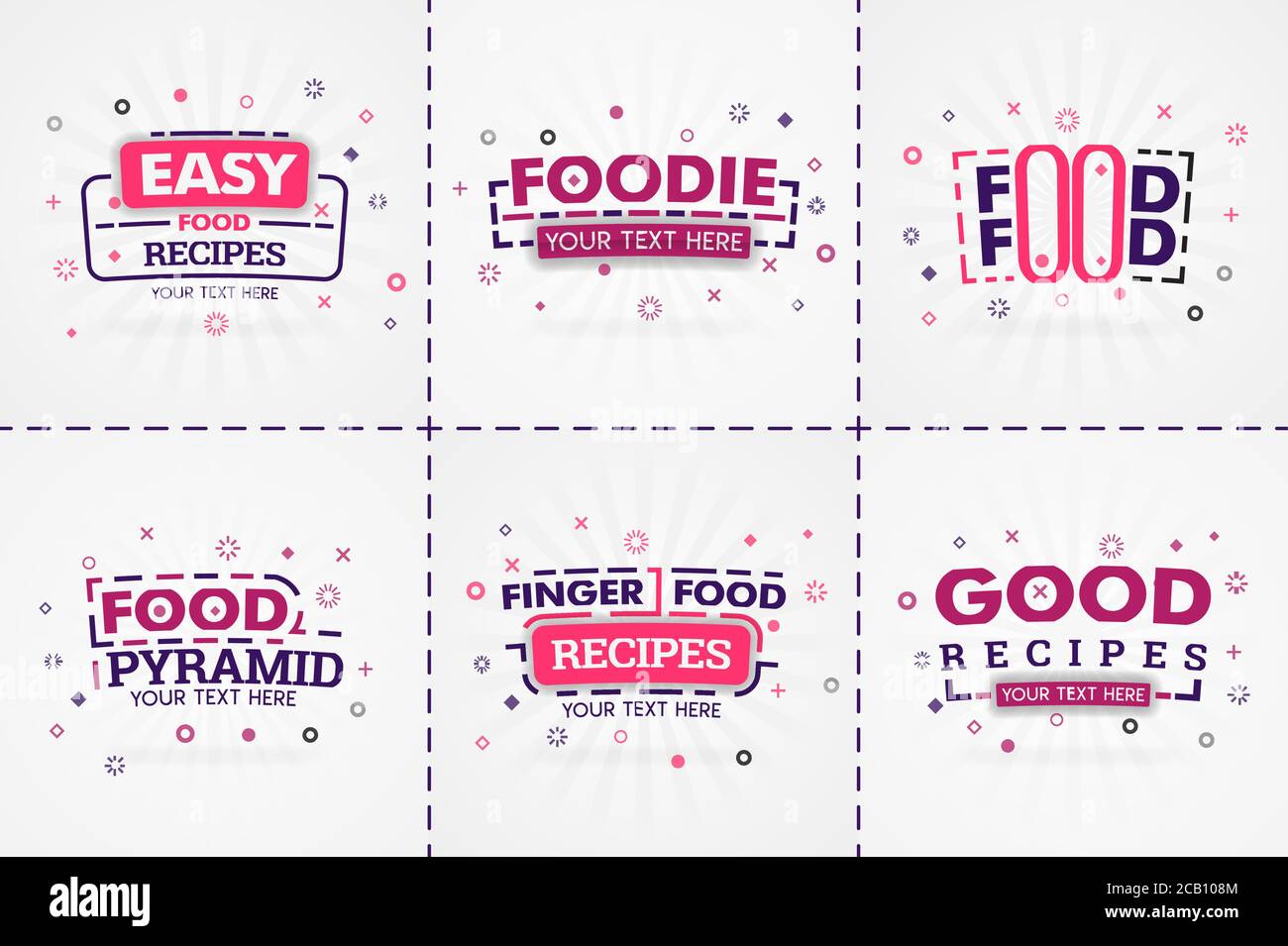 Finger food recipes Stock Vector Images - Alamy