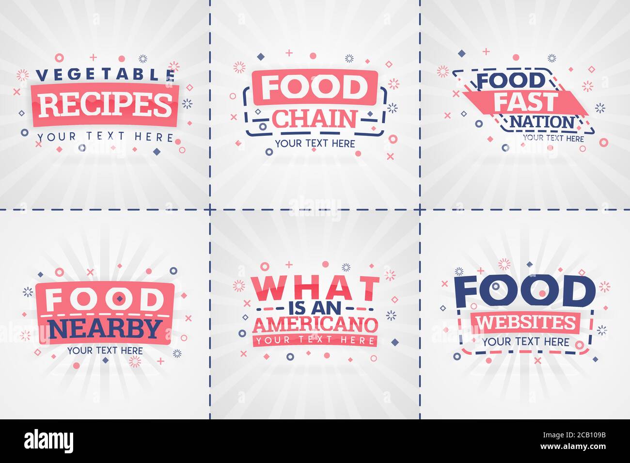 Fast food chain restaurants Stock Vector Images - Alamy