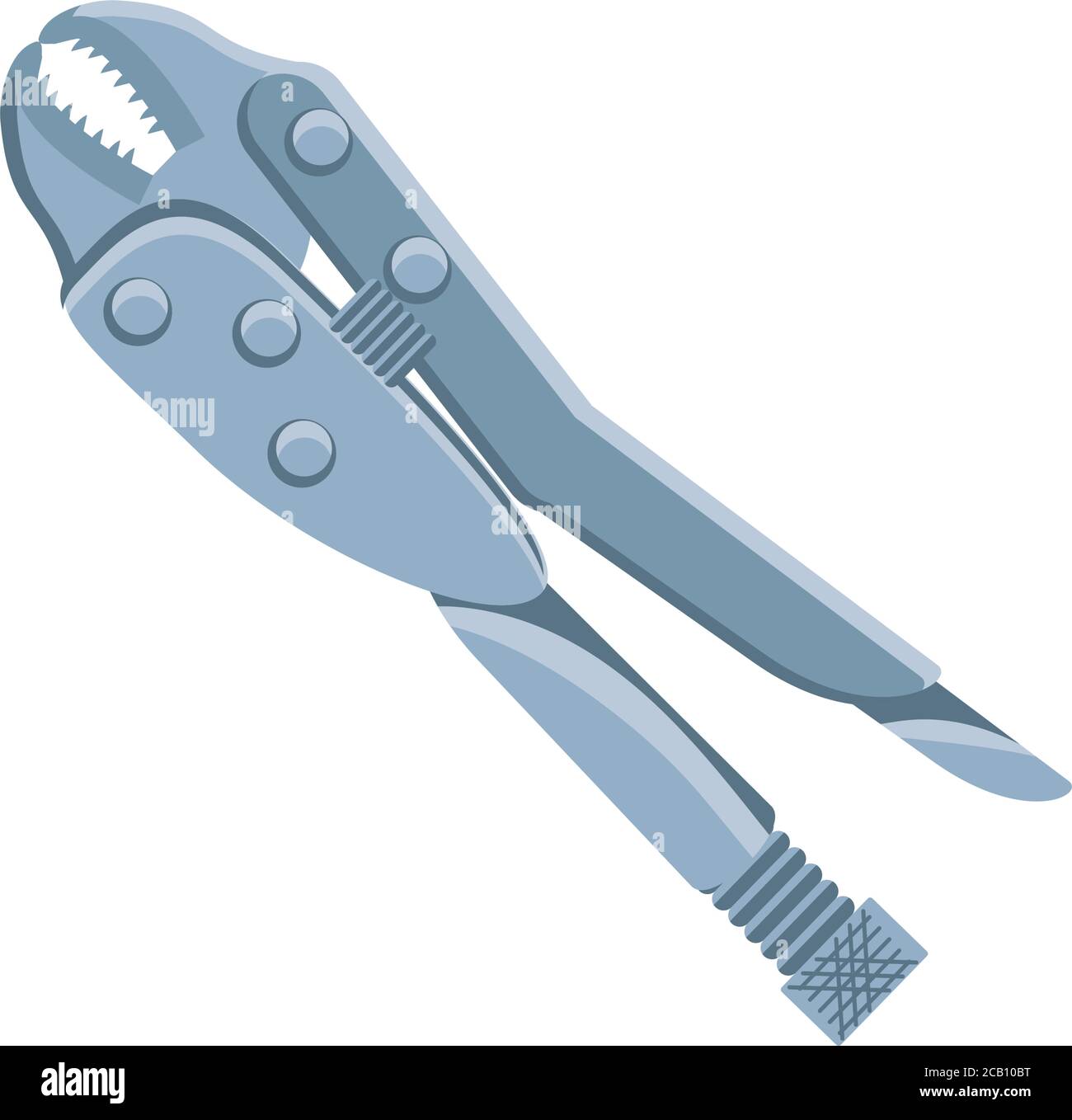 locking pliers on white background vector illustration design Stock ...