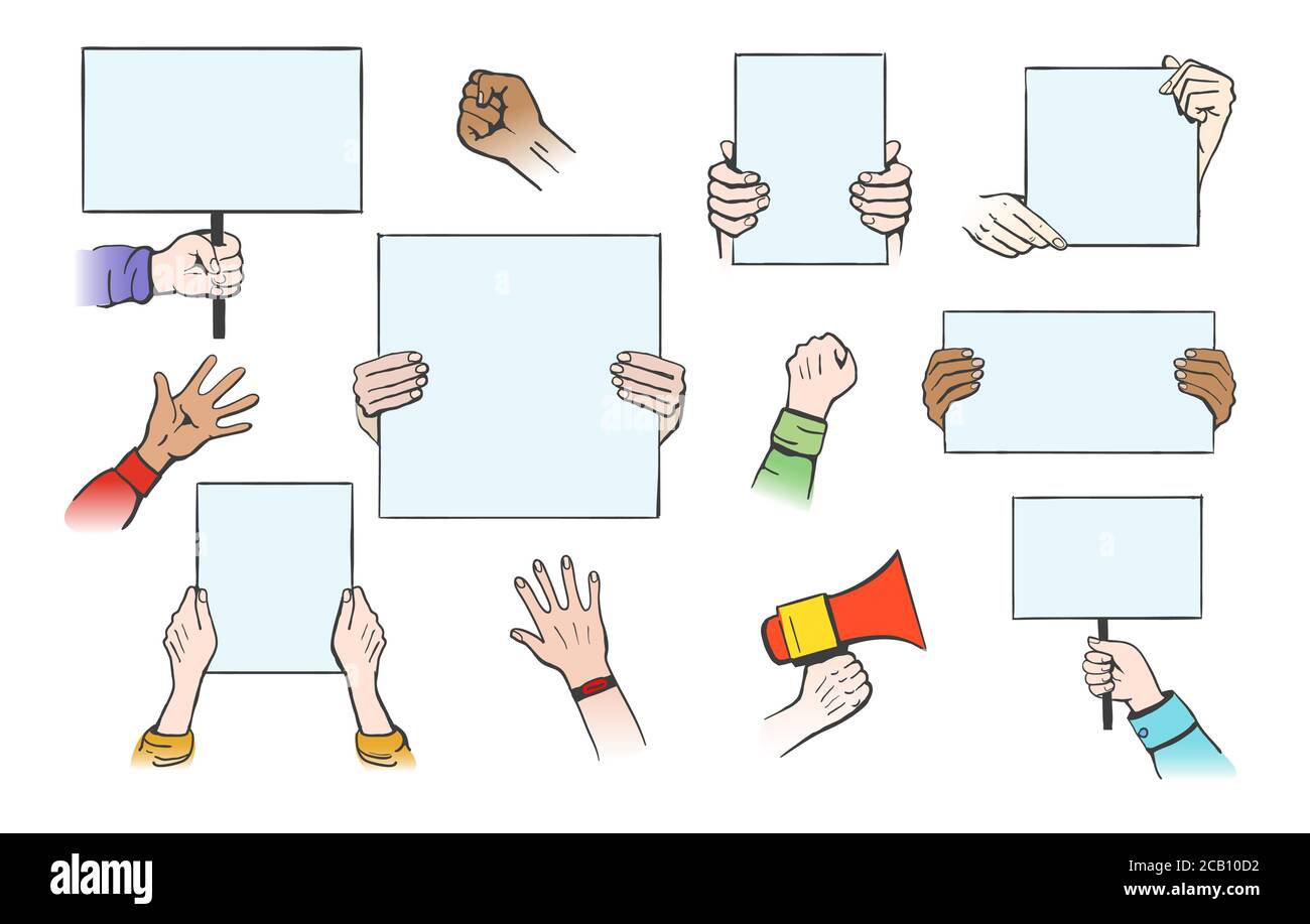 Hands hold page text Cut Out Stock Images & Pictures - Alamy