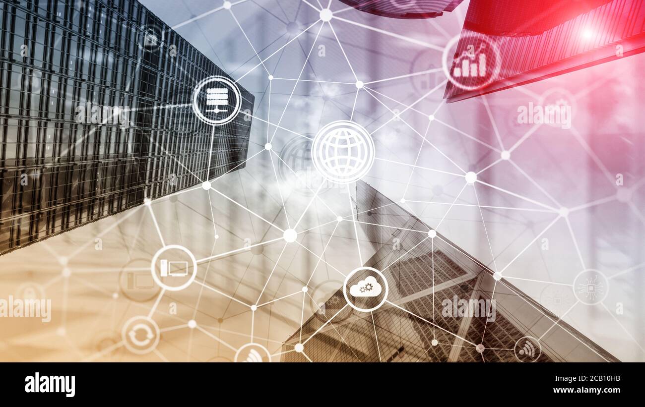 ICT. New technology concept 2020. Information and communications ...