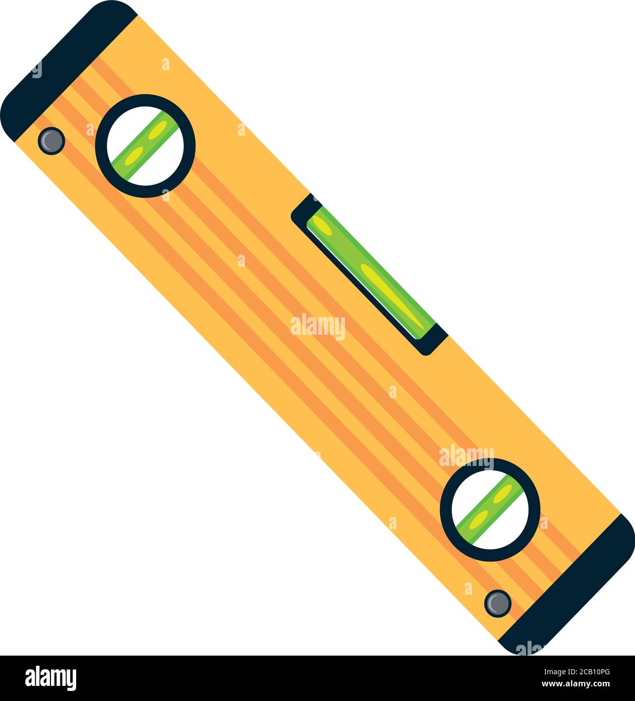 bubble level tool on white background vector illustration design Stock ...