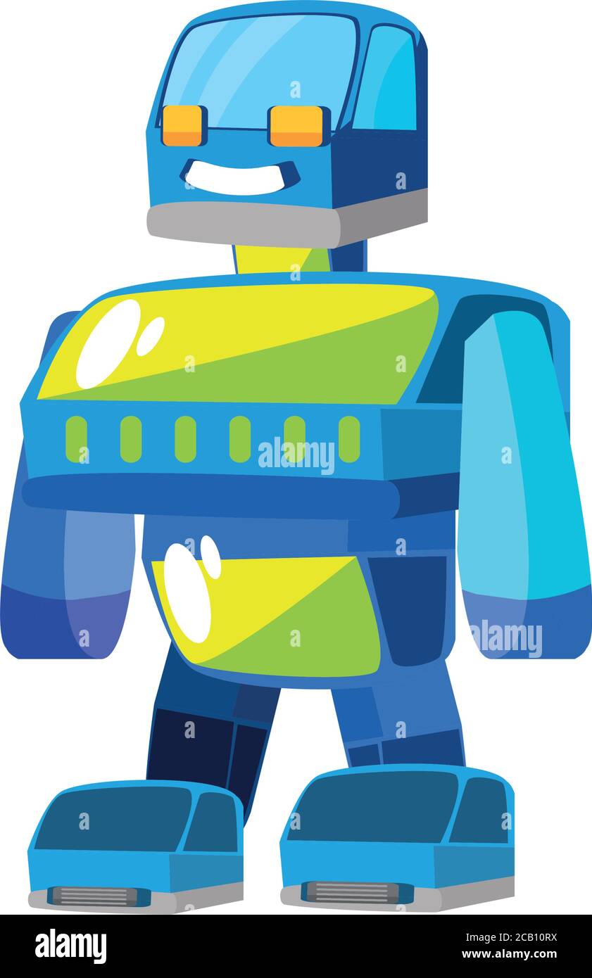 robot, kids toy on white background vector illustration design Stock ...