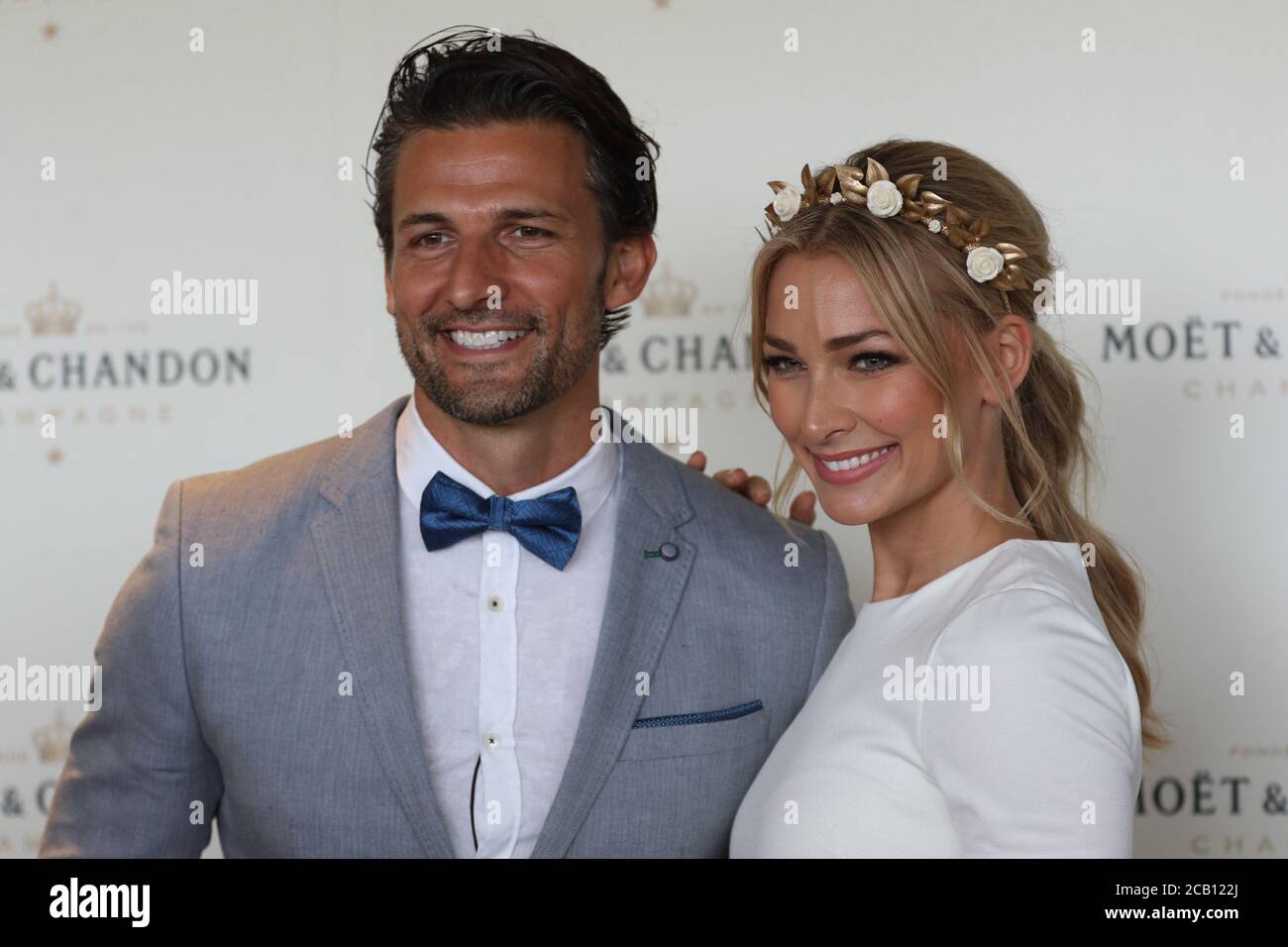 Tim Robards and Anna Heinrich attend Moet & Chandon Spring Champion ...