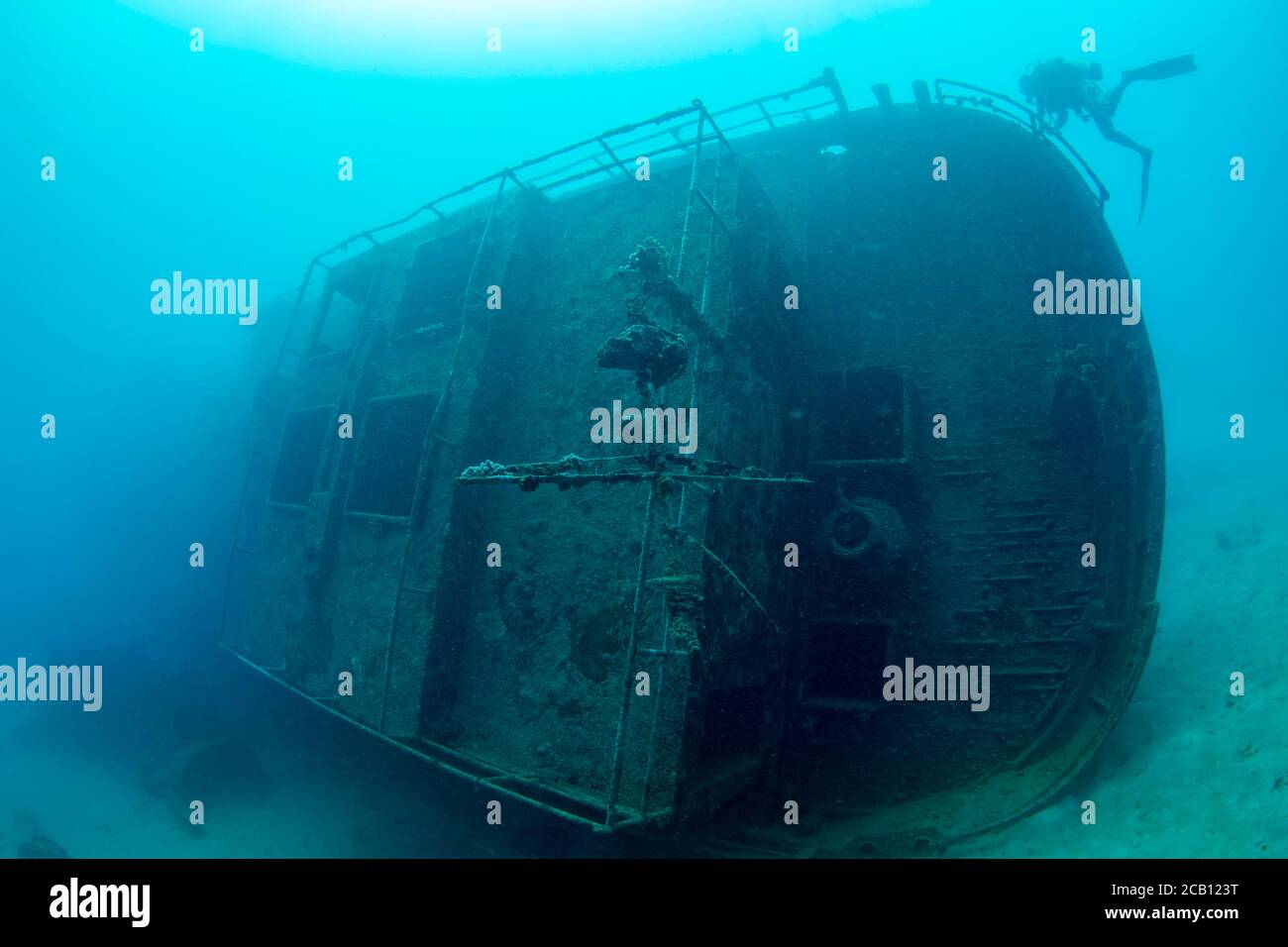 The Circus Wreck sits in a channel off the island of Yap in Micronesia ...