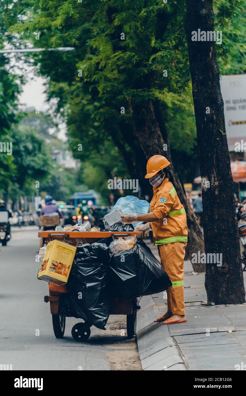 Saigon, Vietnam - 6 Aug 2020: The streets of Saigon (Ho Chi Min City ...