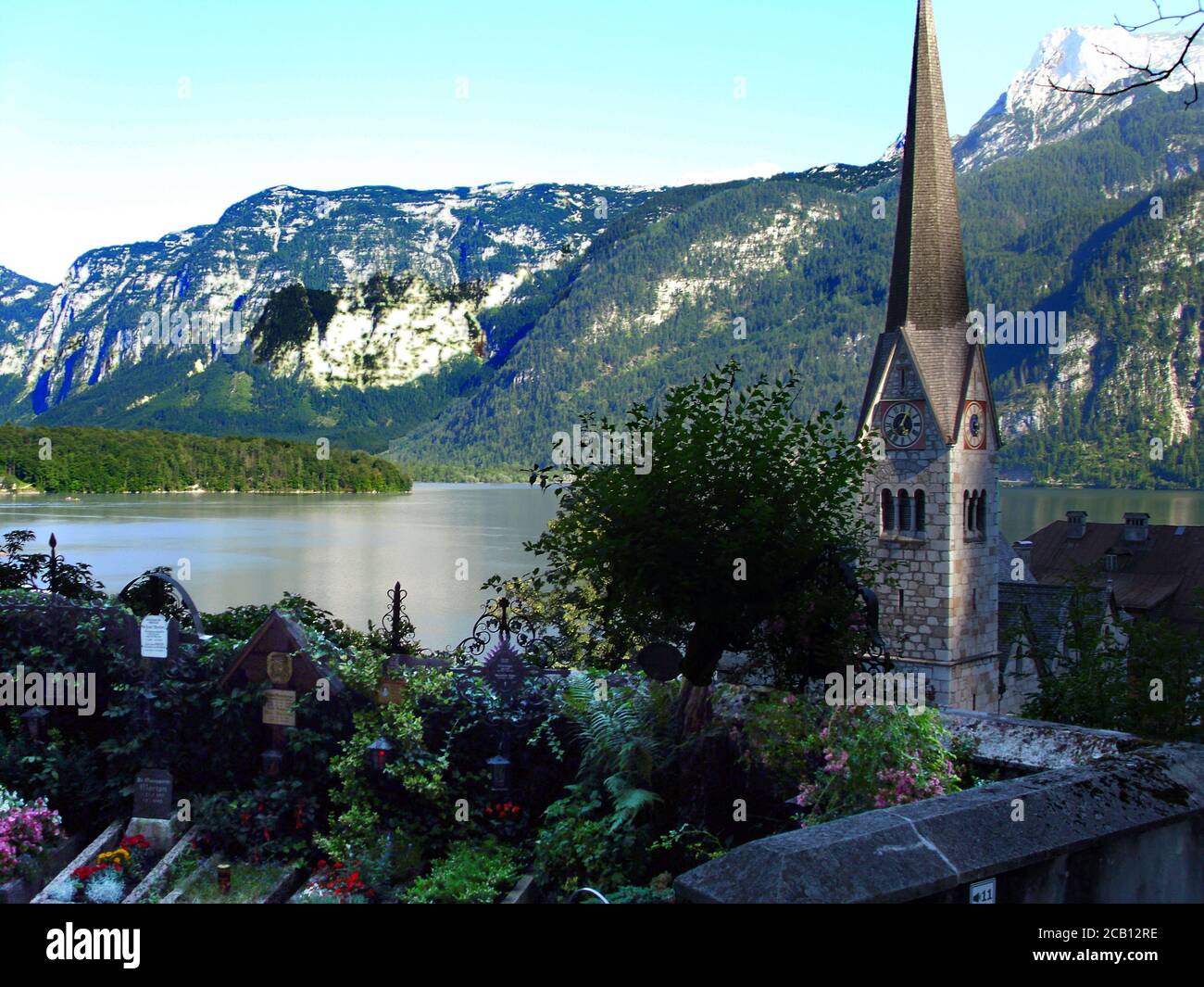 View from Hallstatt Catholic Church Stock Photo - Alamy