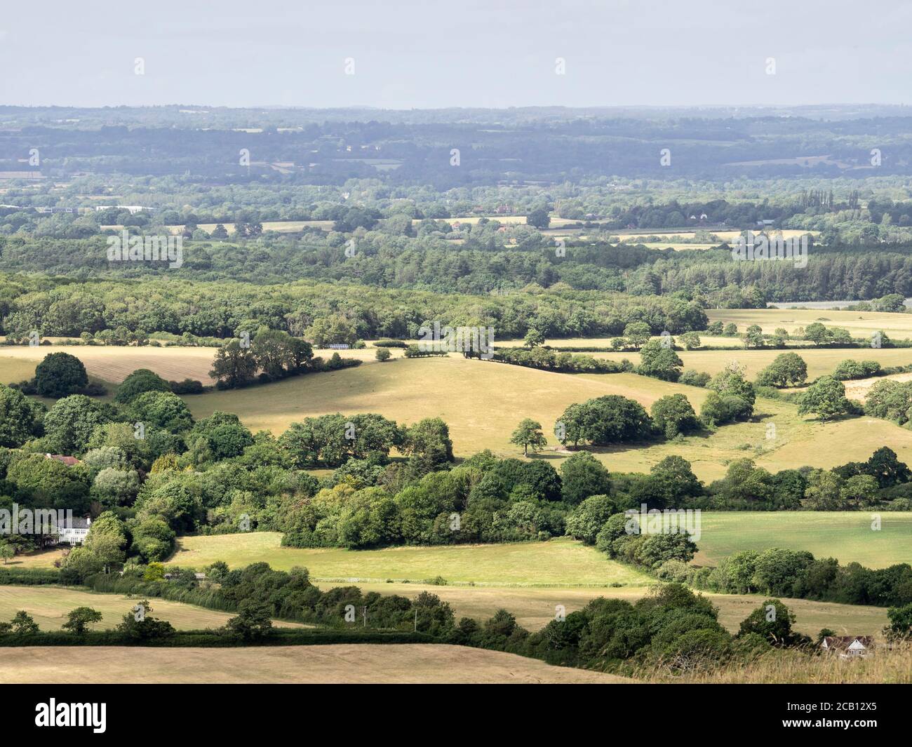 Beautiful landscape image of English countryside on lovely Summer ...