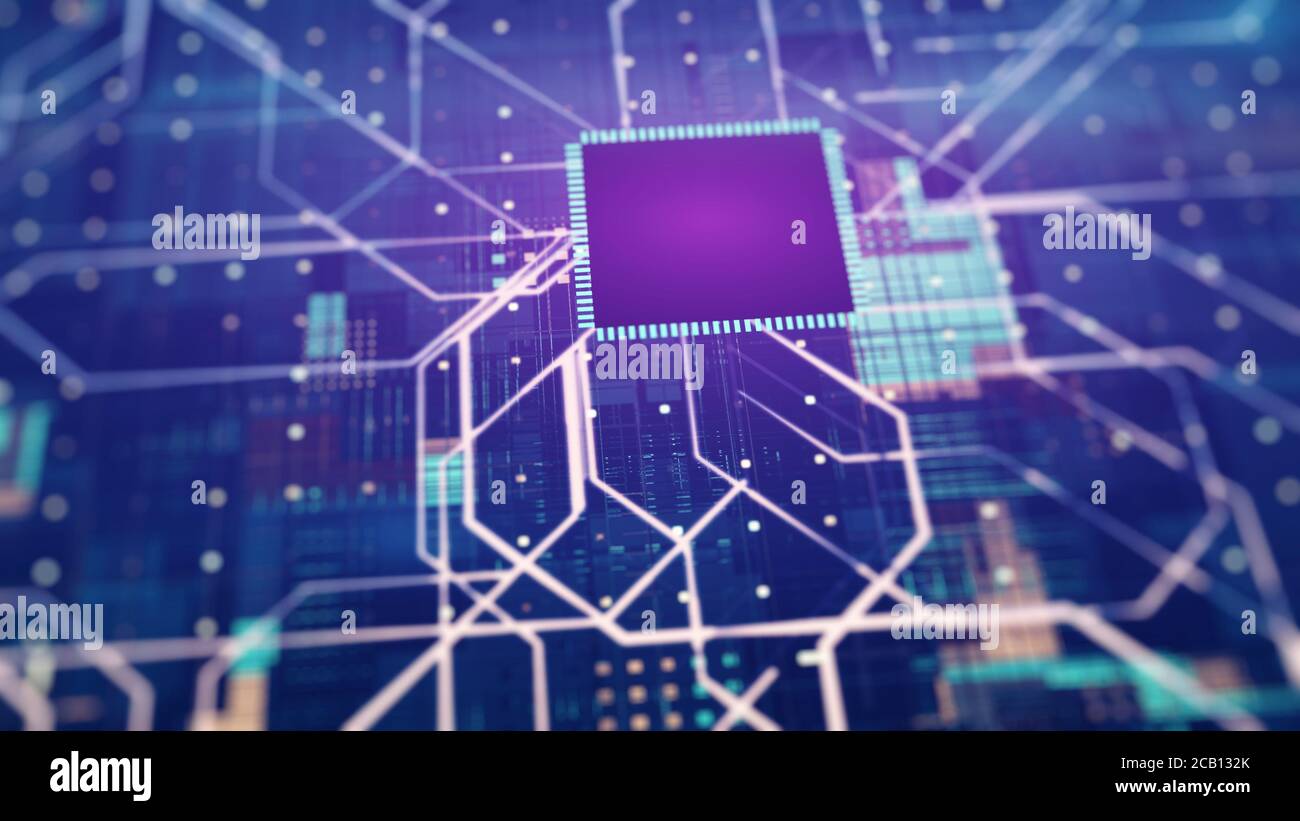 Sci-Fi Circuit Background. Futuristic Concept Design Stock Photo - Alamy