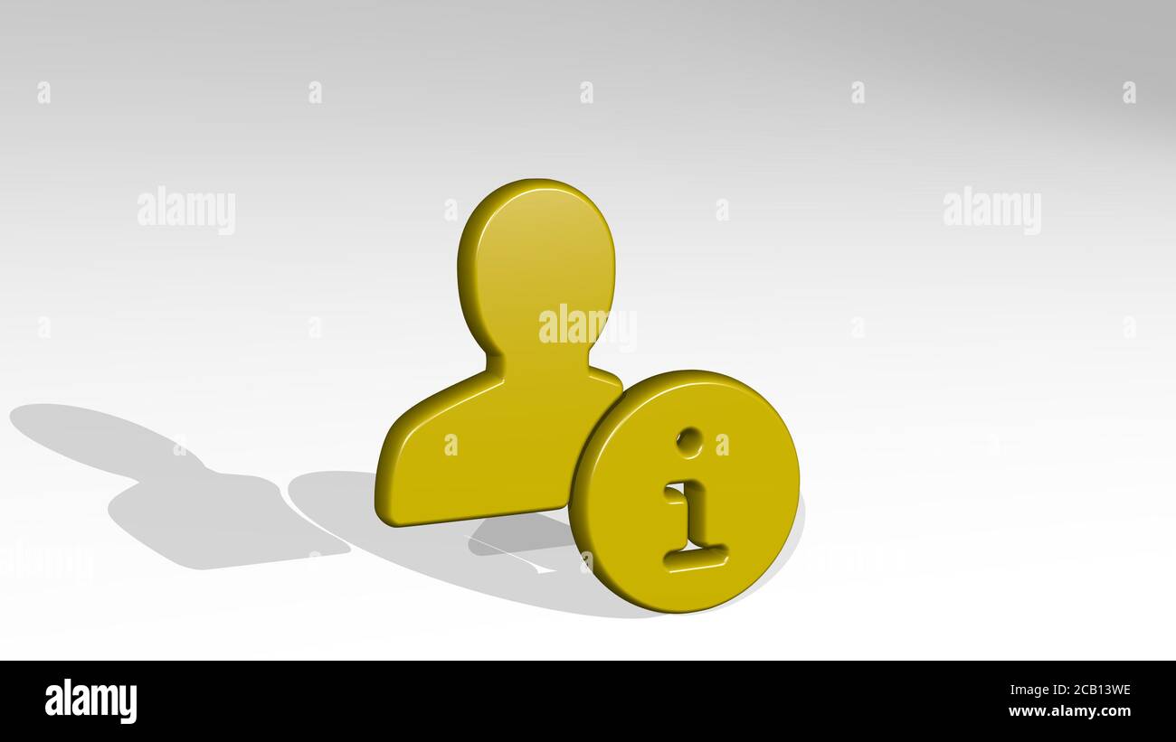 SINGLE NEUTRAL ACTIONS INFORMATION 3D icon casting shadow. 3D ...