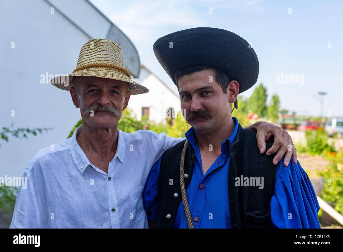 Traditional Hungarian wrangler from Hortobagy, rural Hungary with his ...
