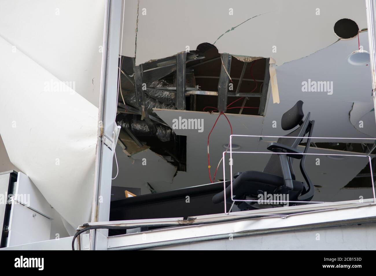 Damage from huge blast that devastated Beirut on the detonation of ...