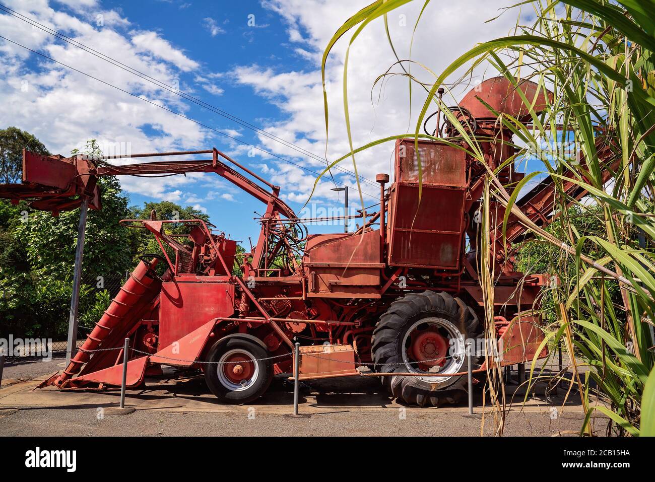 Prototype of a mechanical sugar cane harvester mass produced for the ...