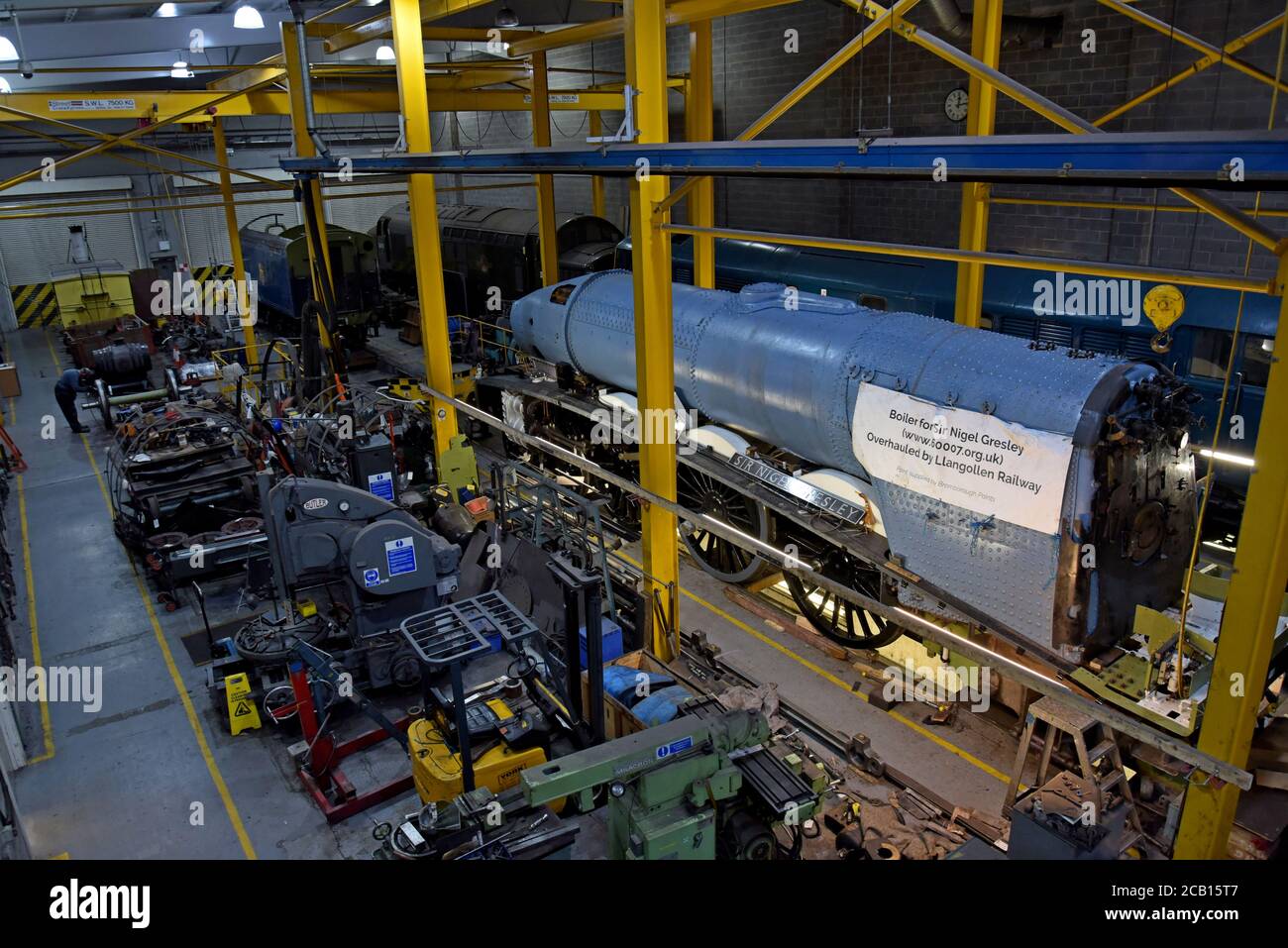 A view of The Workshop at the National Railway Museum, a railway ...