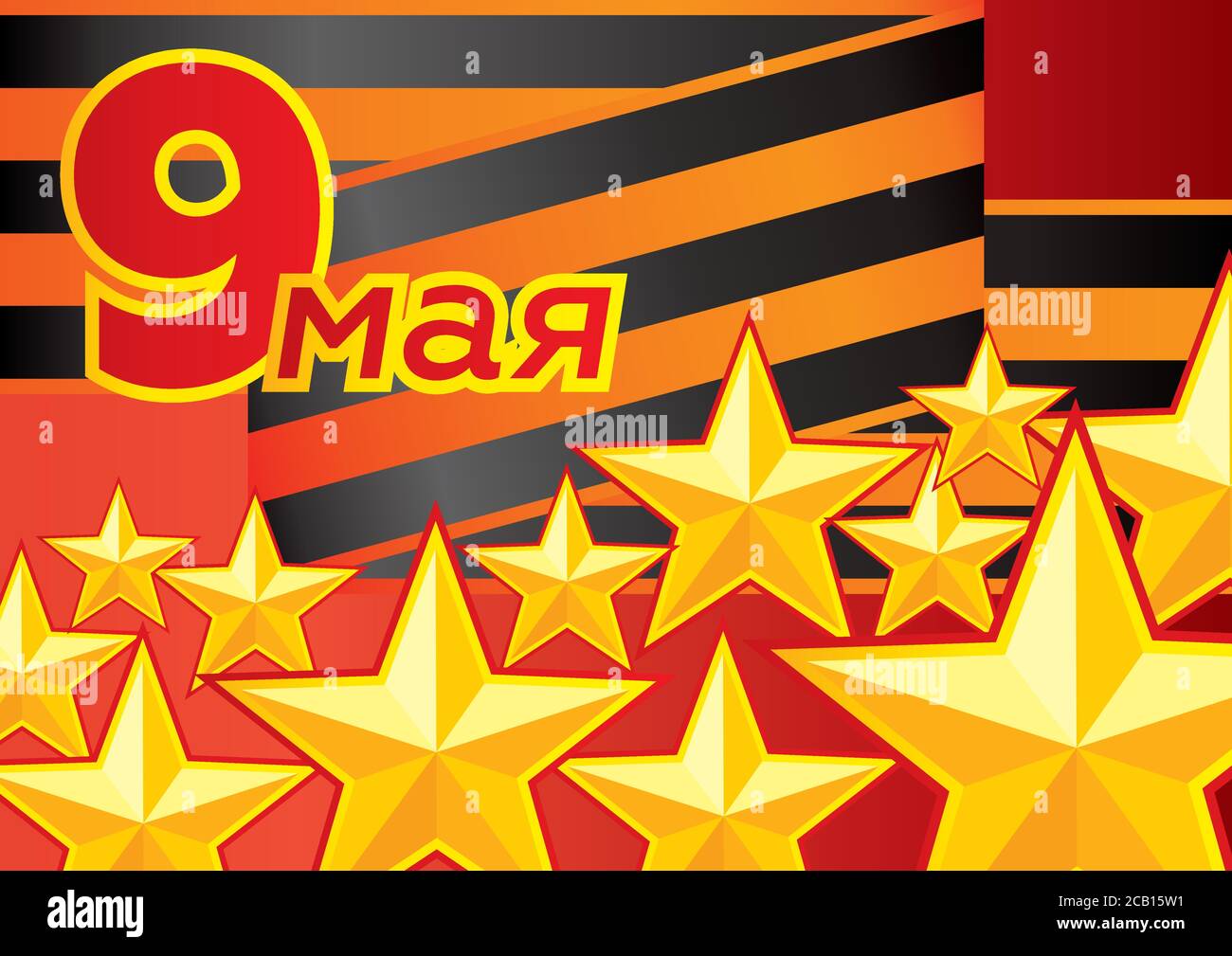 vector background with stars Victory day, may 9, vector template for ...