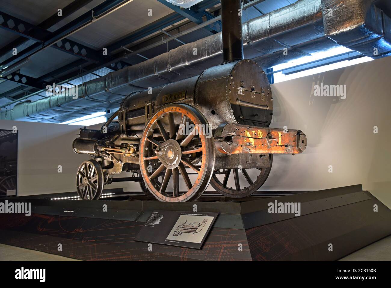The Rocket, the original locomotive from the Liverpool and Manchester ...