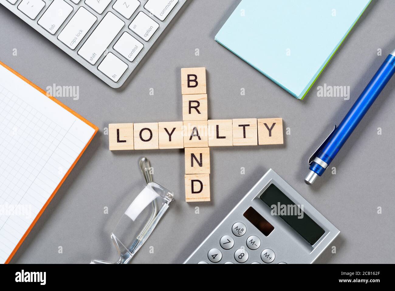 Brand loyalty concept with words Stock Photo - Alamy