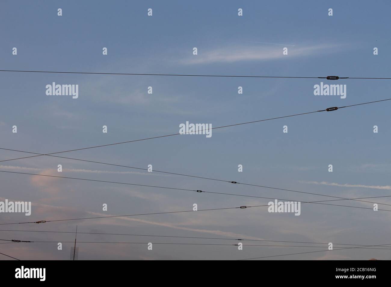 Overhead cables for trams hi-res stock photography and images - Alamy
