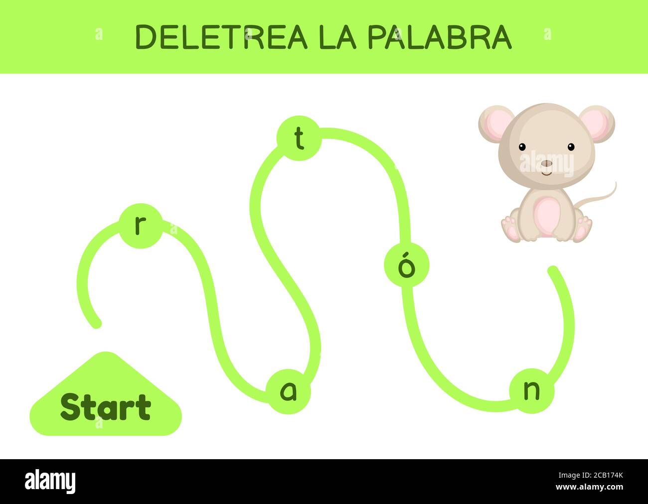 Deletrea la palabra - Spell the word. Maze for kids. Spelling word game ...