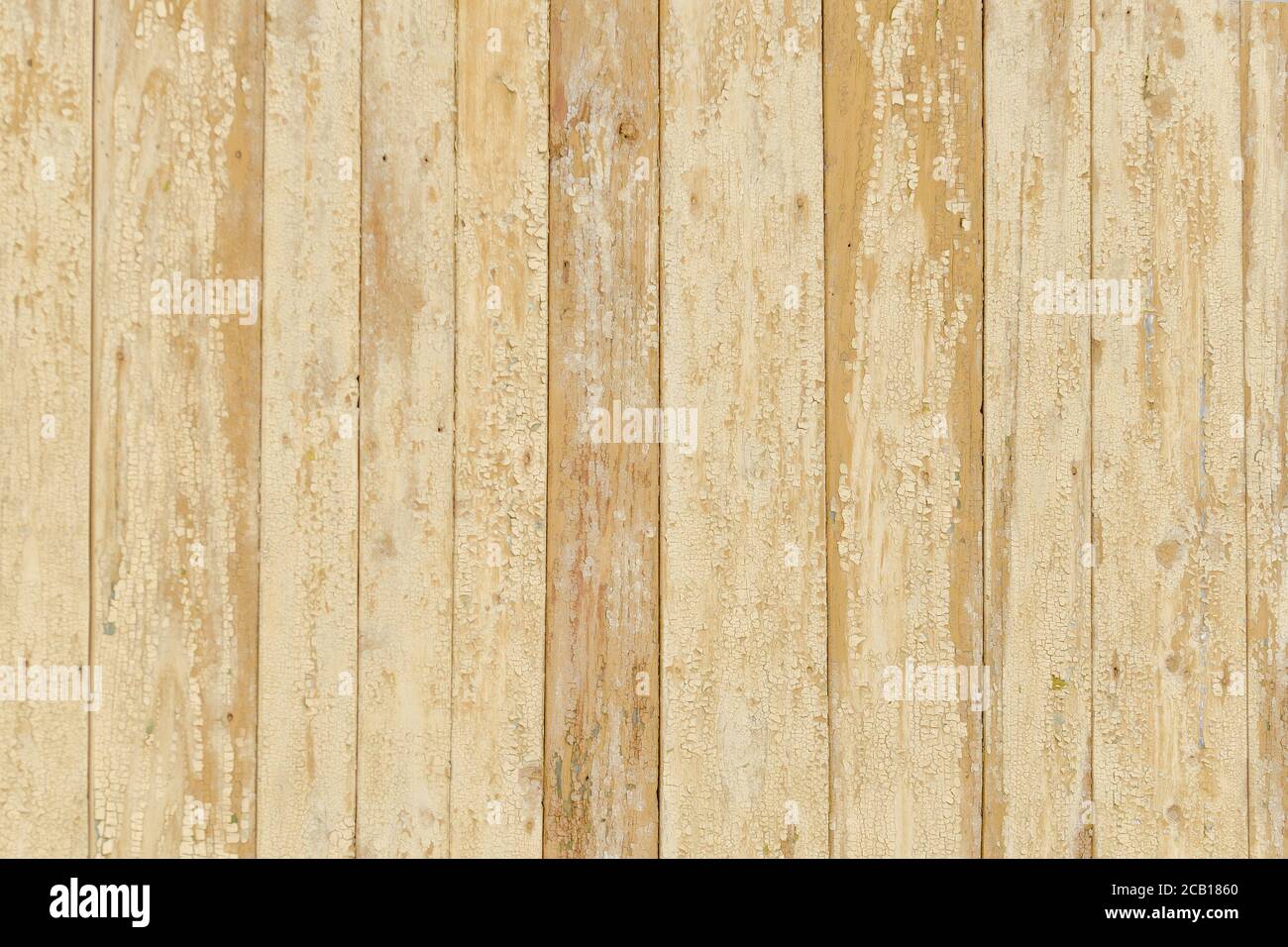 Vertical yellow boards with shabby paint. Old fence Stock Photo - Alamy