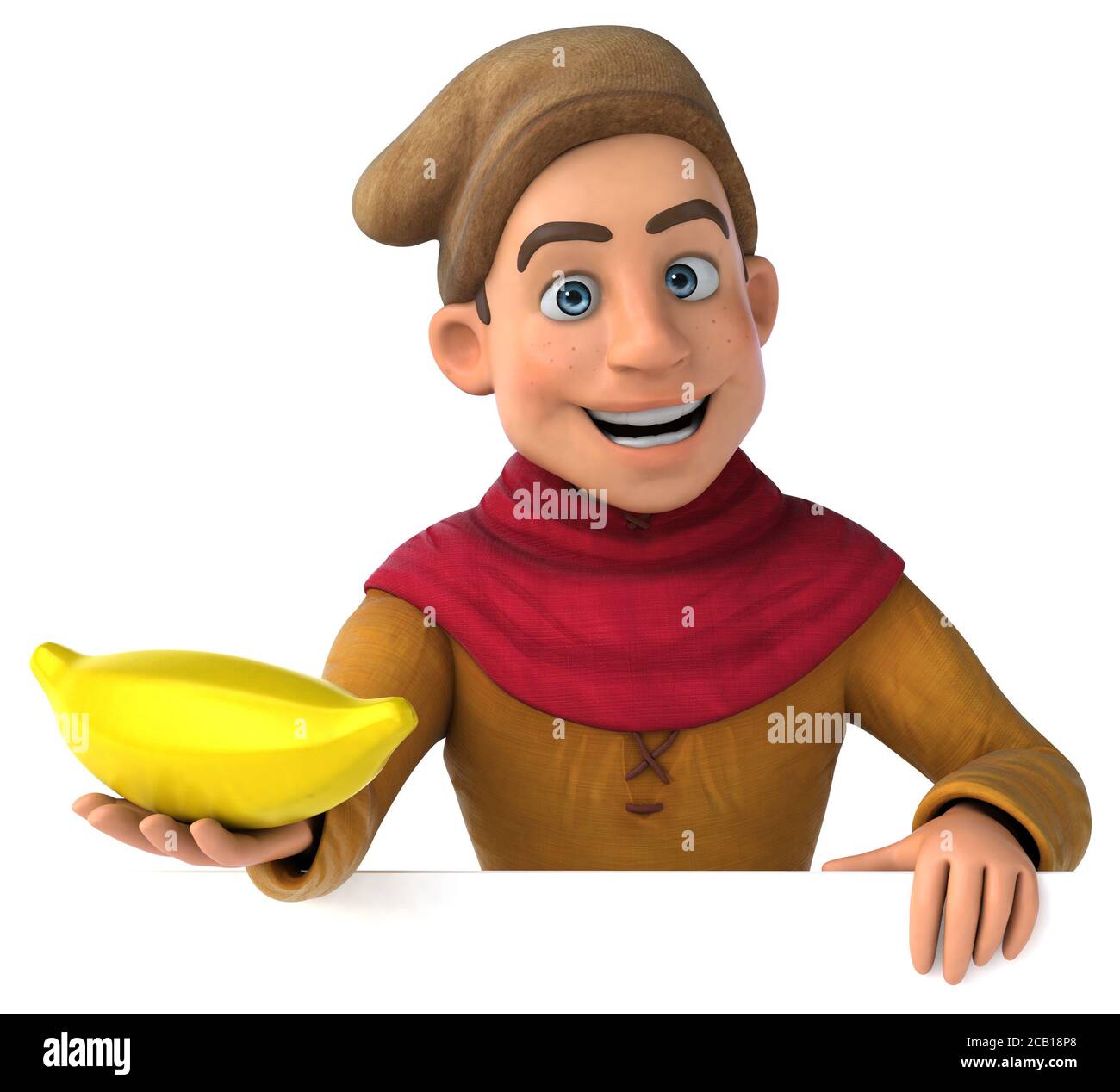 3D Illustration of a medieval historical character Stock Photo - Alamy