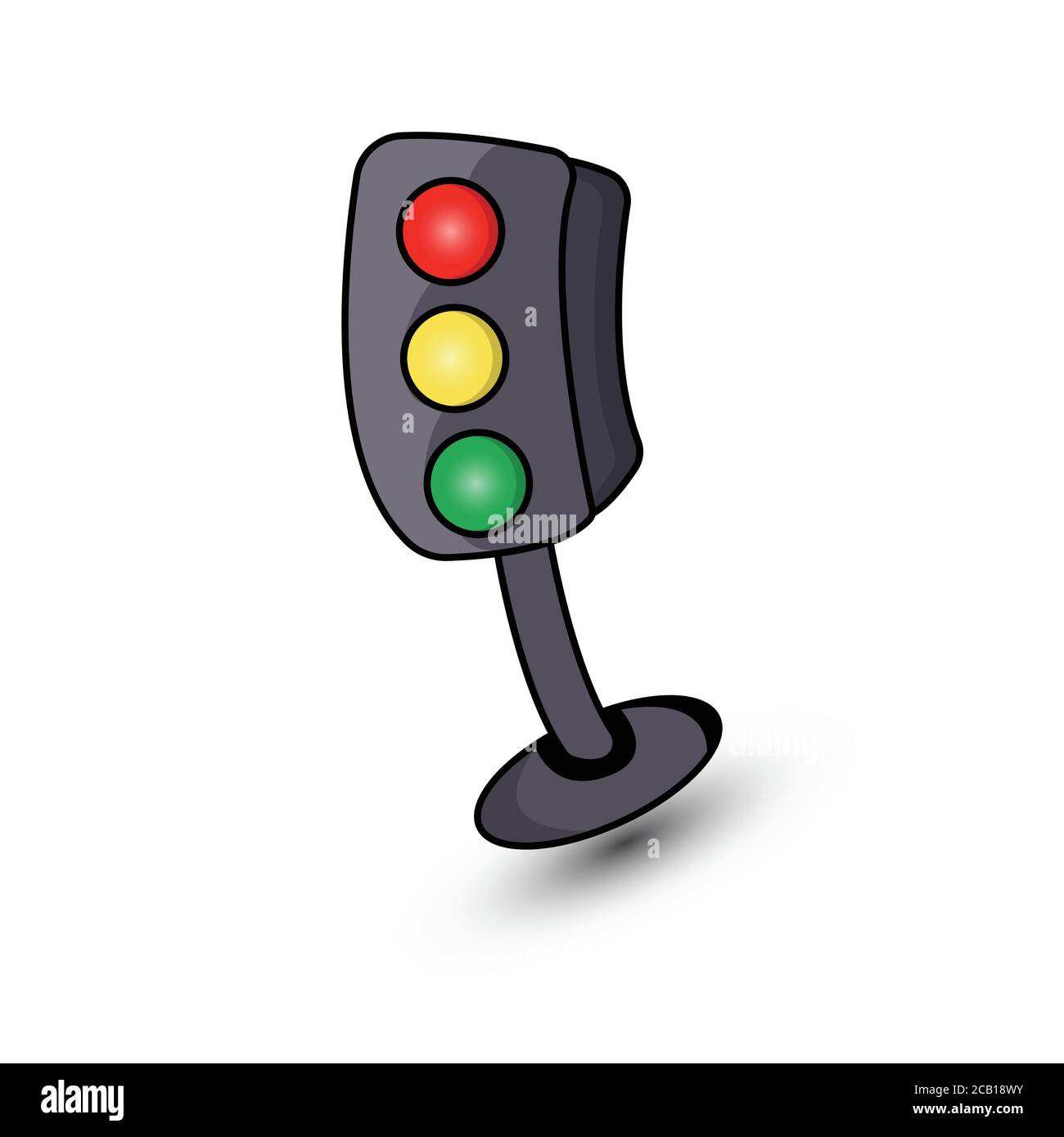 Traffic light character cartoon. Design template vector Stock Vector ...
