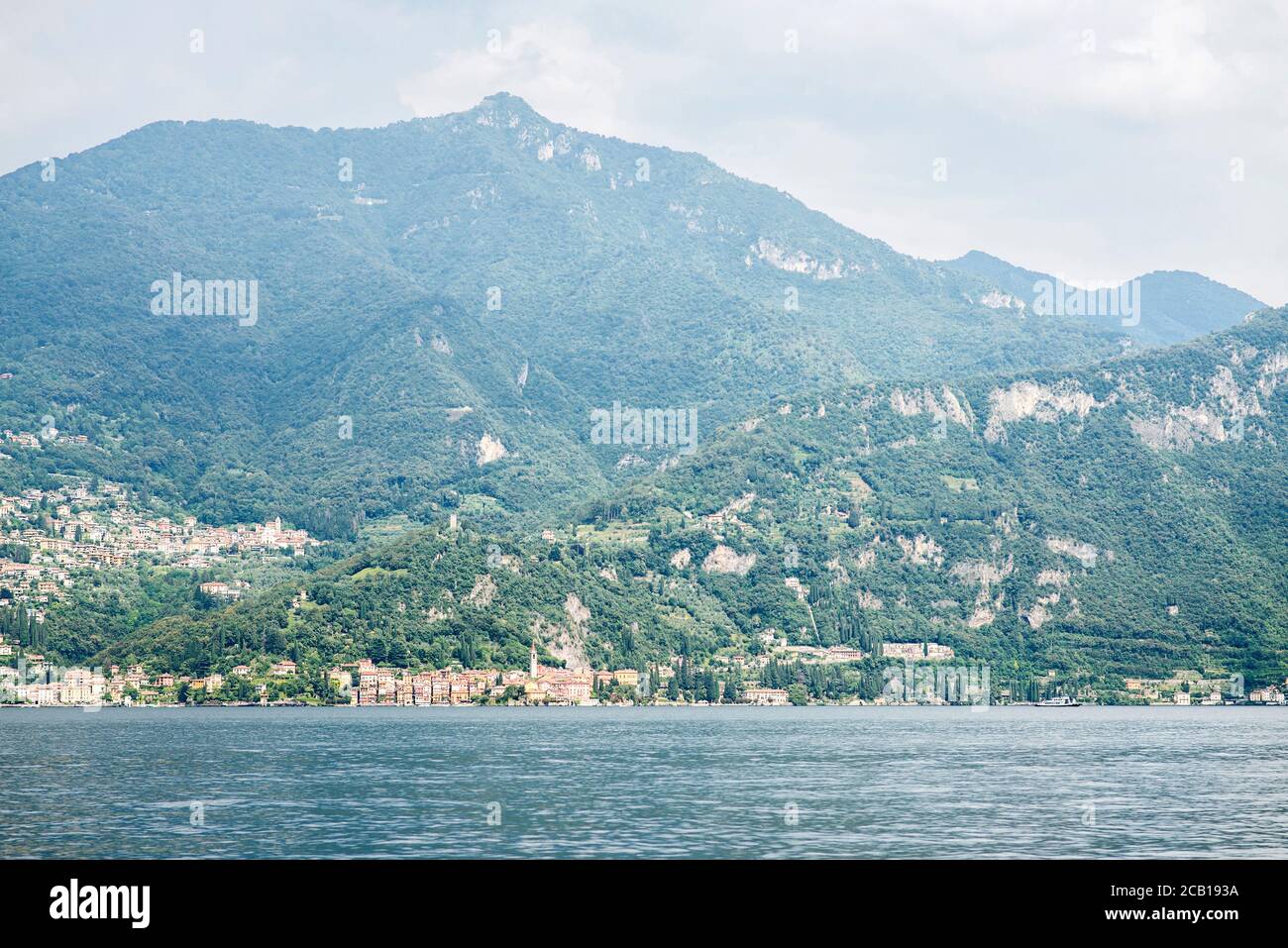 Como Lake Panoramic Landscape. Mountains with Trees. Italy. Europe ...