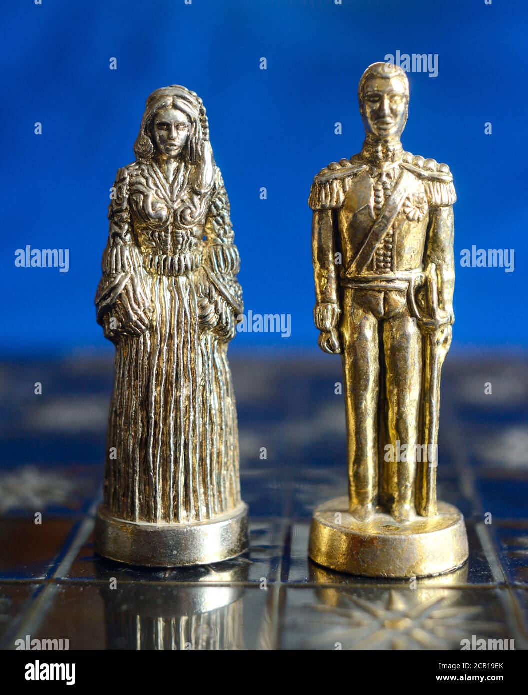 Chess pieces on a play board, Sweden Stock Photo - Alamy