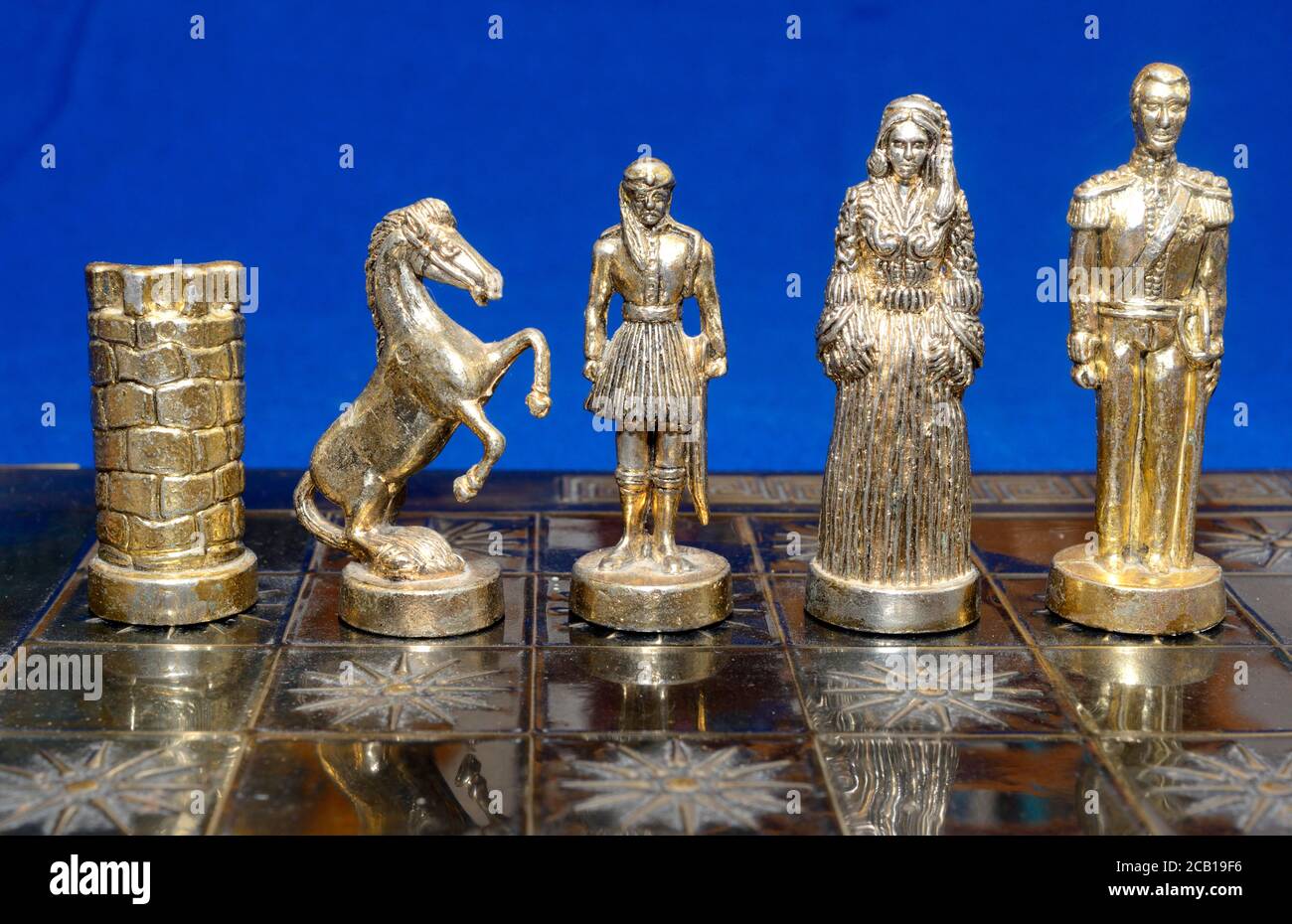 Chess pieces on a play board, Sweden Stock Photo - Alamy