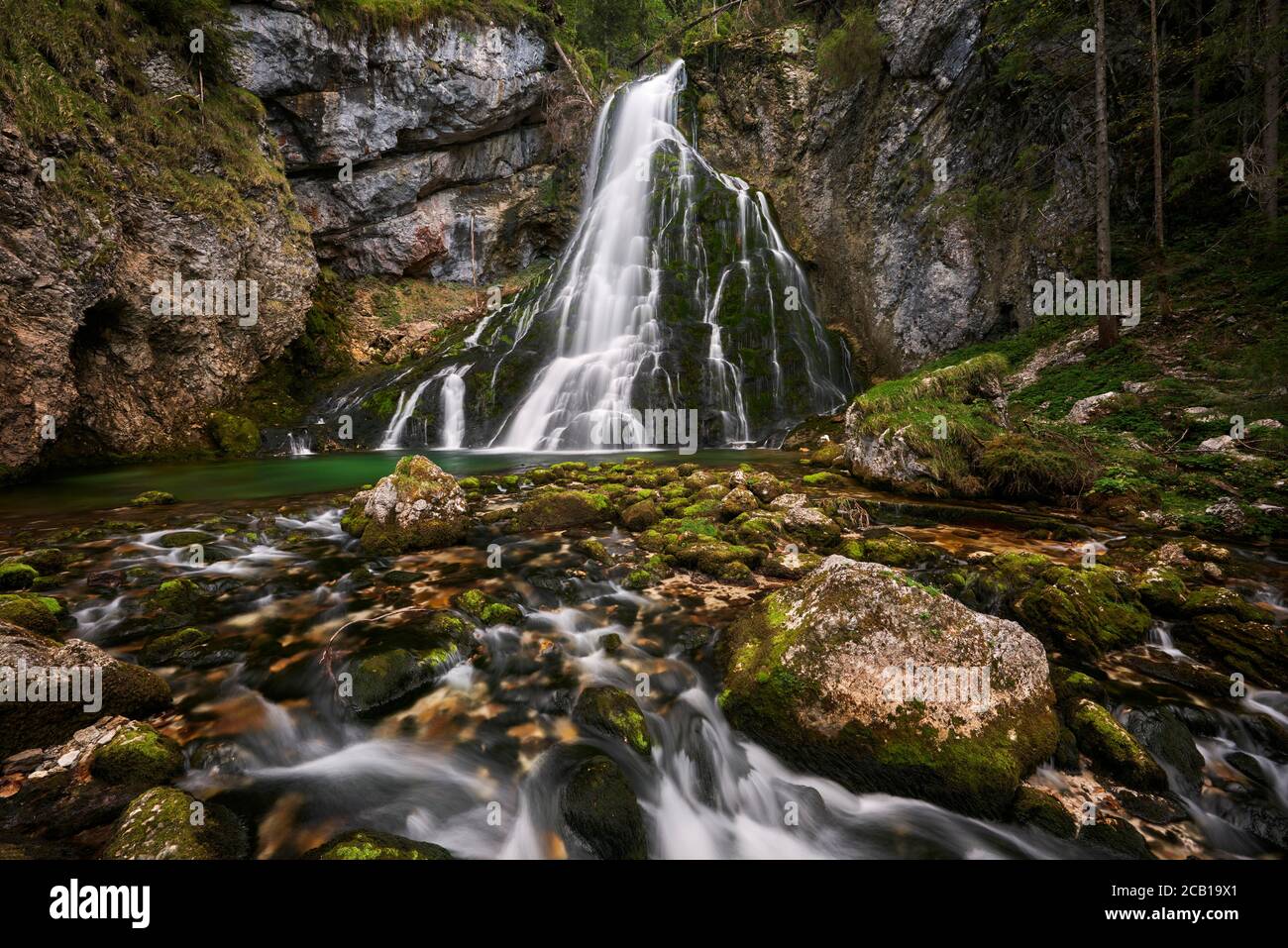 Golling Waterfall, Golling, Tennengau, Salzburg, Austria Stock Photo ...