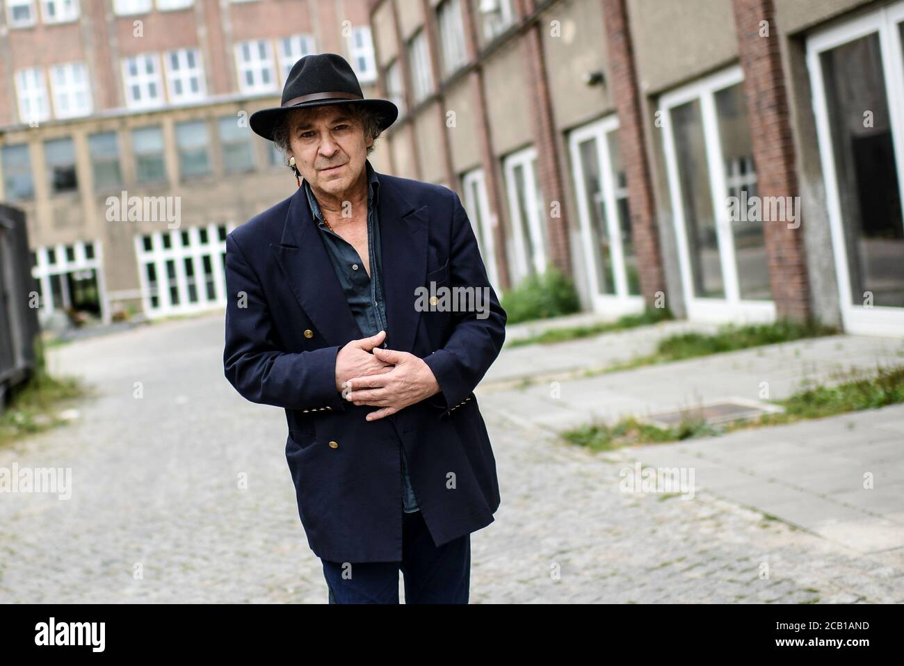 04 August 2020, Berlin: R.P.S. Lanrue, guitarist of the rock group Ton ...