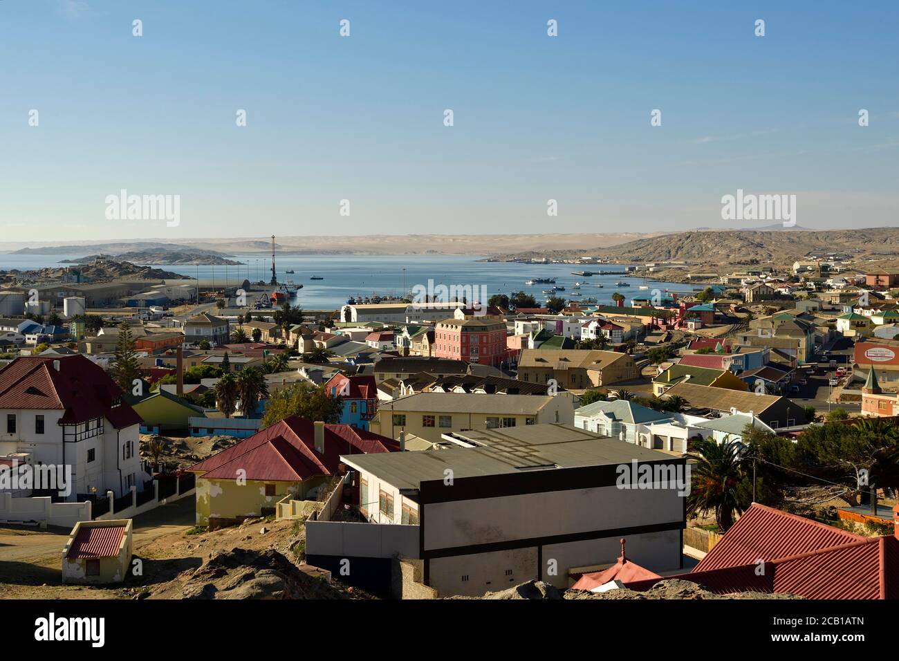 Seaport Luederitz on the Atlantic Ocean, Namibia Stock Photo - Alamy