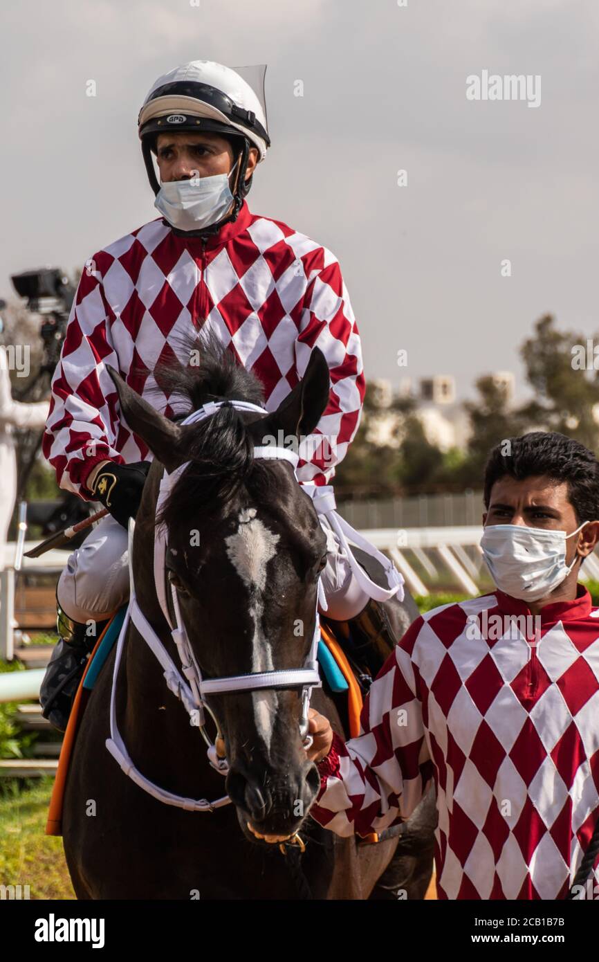 Horse racing at King Khalid Racetrack 7/8/2020 Stock Photo - Alamy