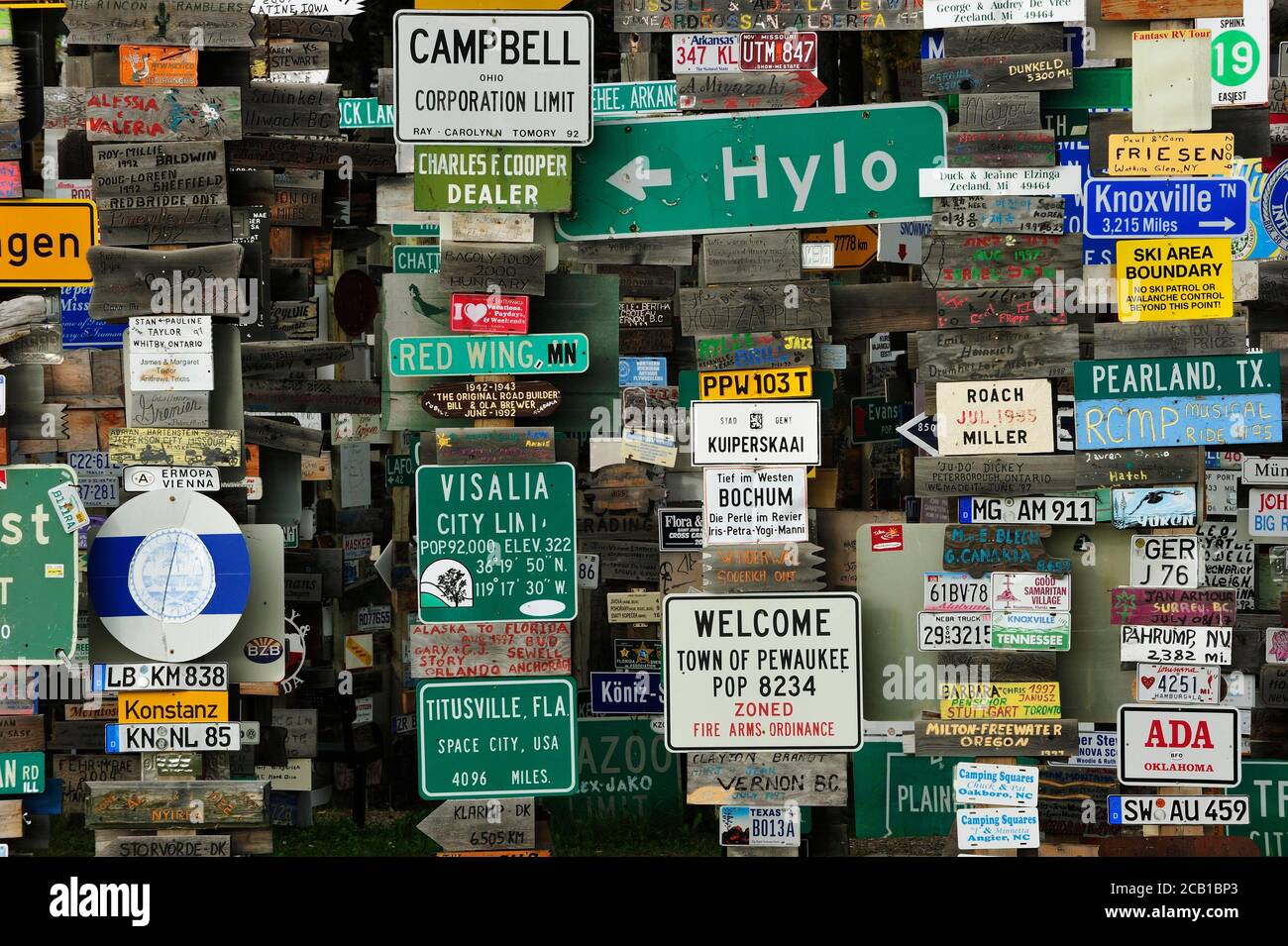 Sign Post Forest, Watson Lake, Yukon Territory, Canada Stock Photo - Alamy