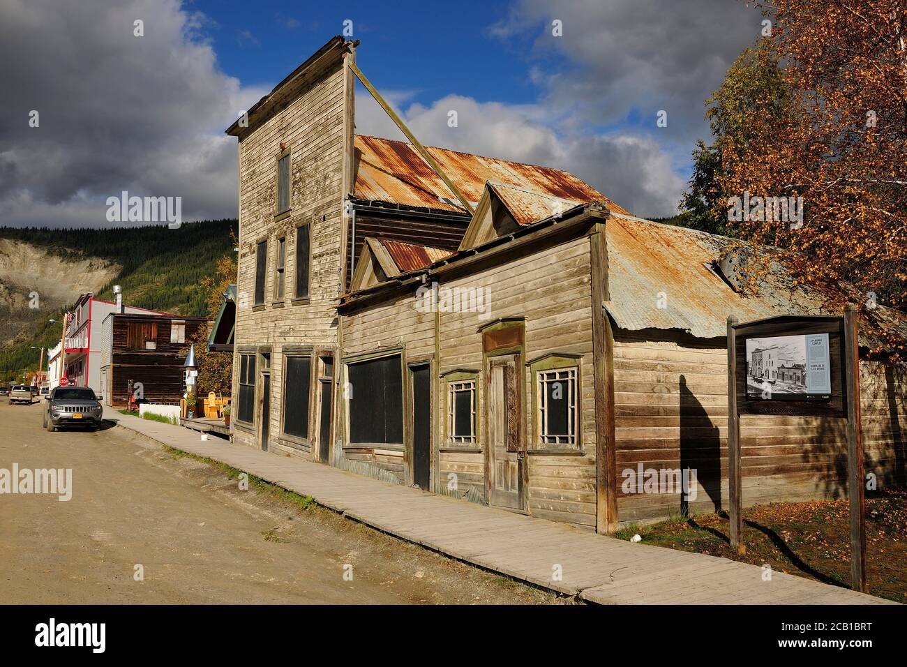 Historic house in Dawson City, Dawson City, Yukon Territory, Canada ...